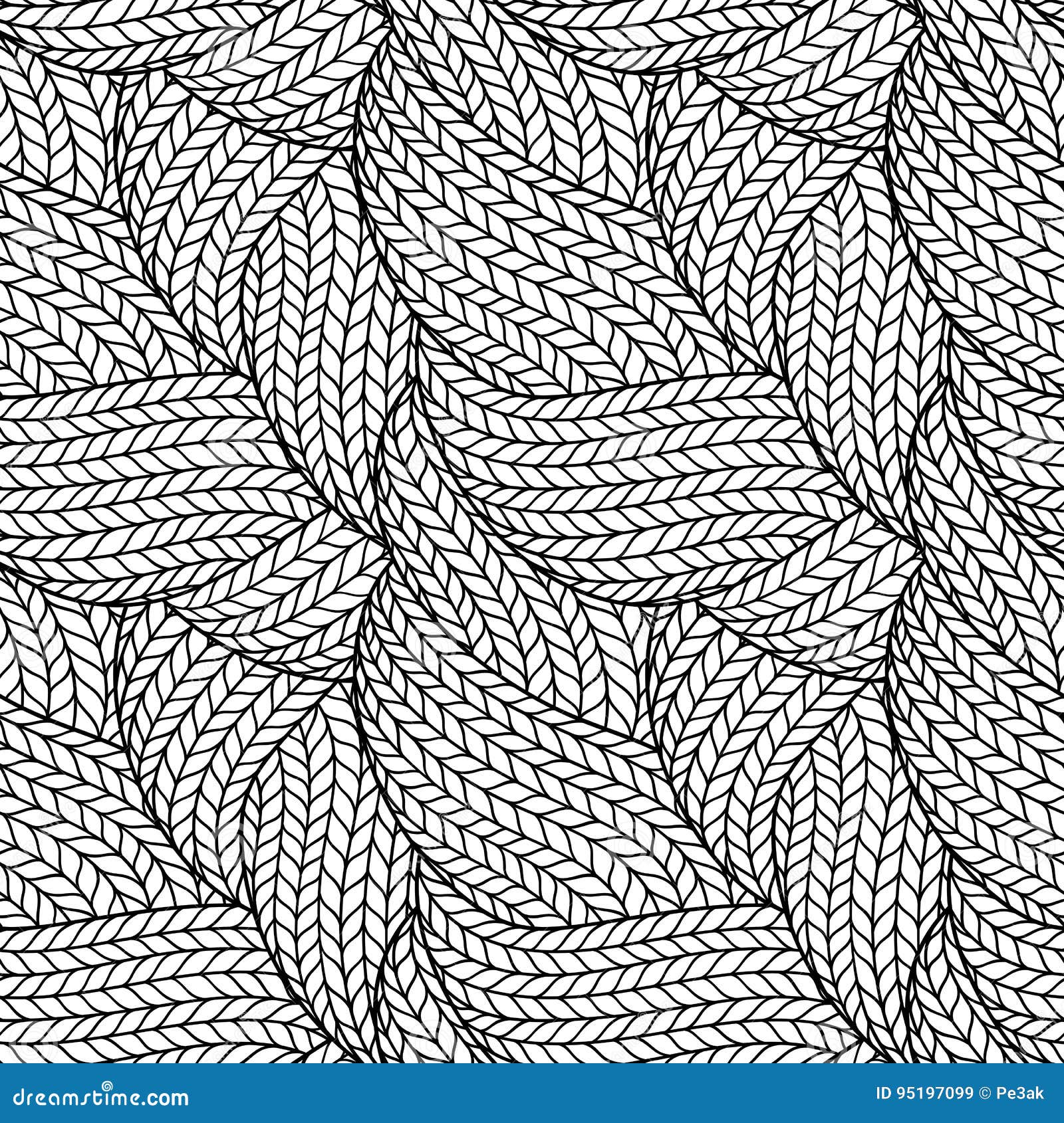 Seamless Pattern for Coloring Book Stock Vector - Illustration of ...