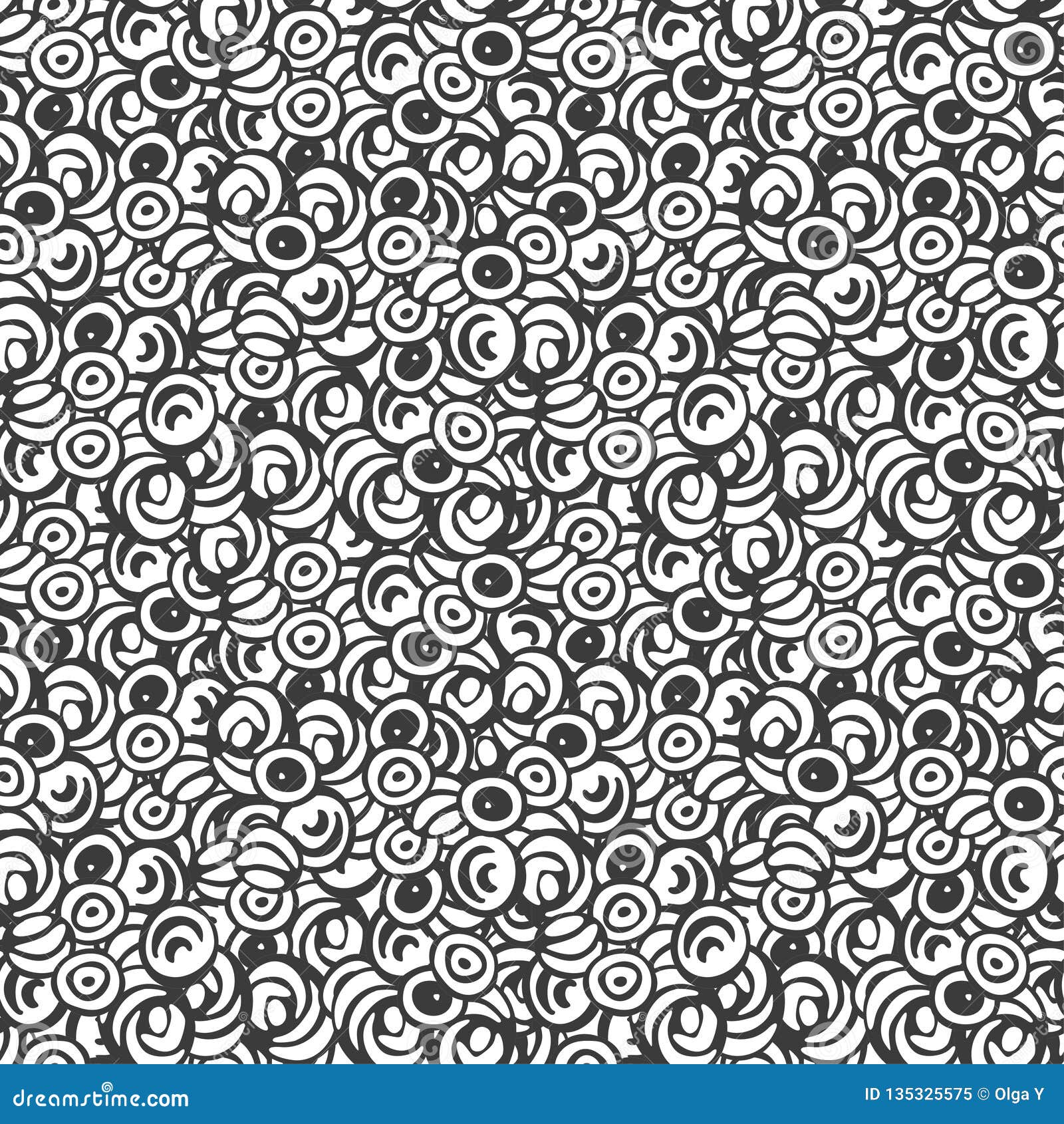 Seamless Pattern for Coloring Book. Stock Image - Image of decor ...