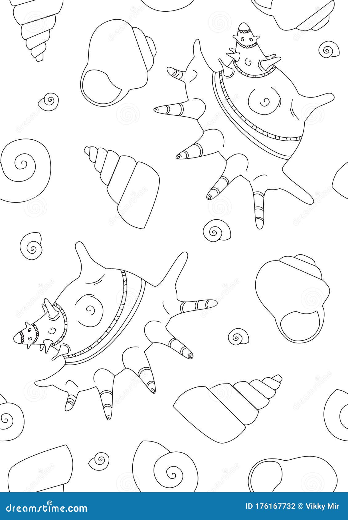 Snail Shell Coloring Page