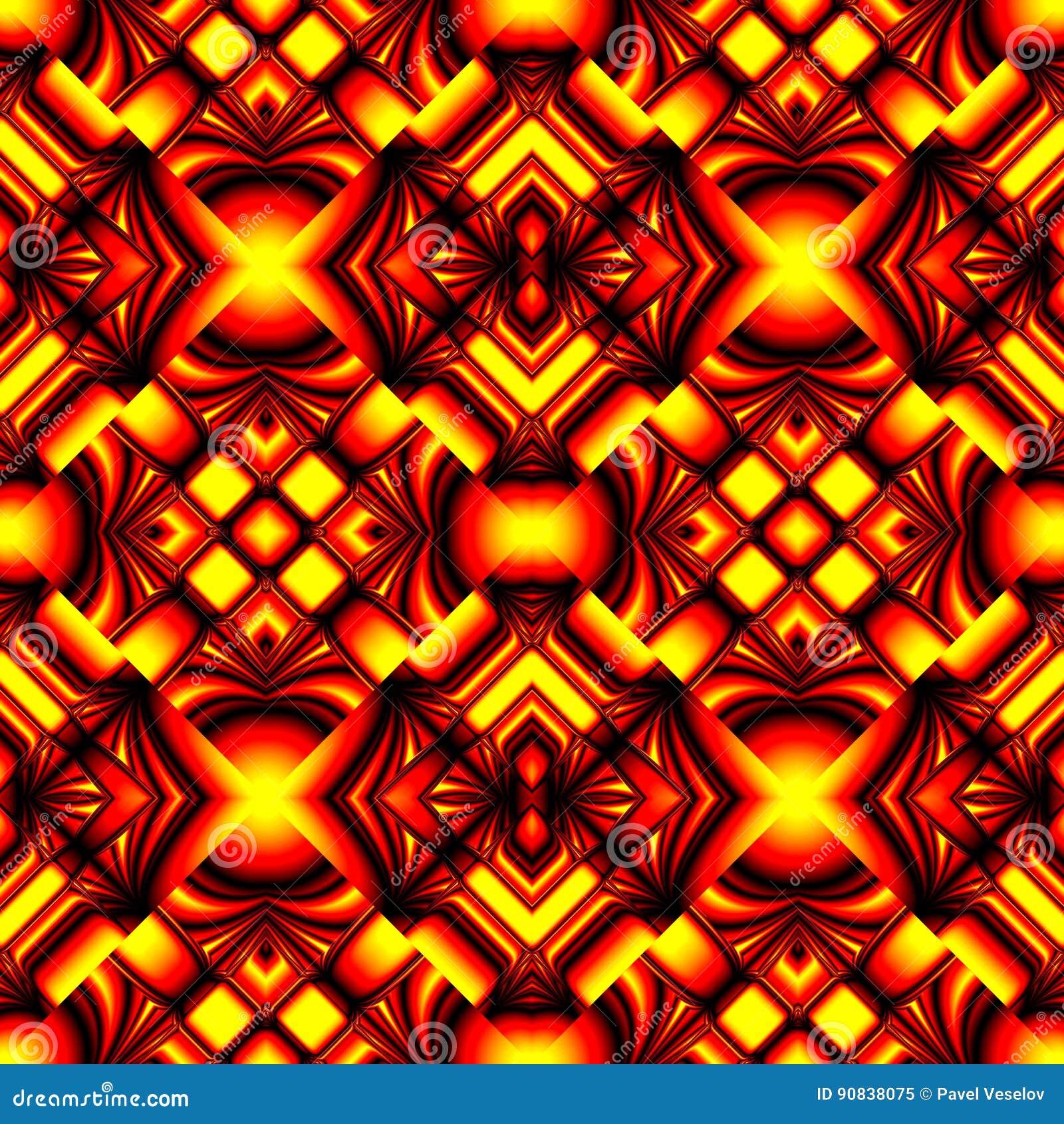 Seamless Pattern in Colors of Fire Stock Vector - Illustration of ...