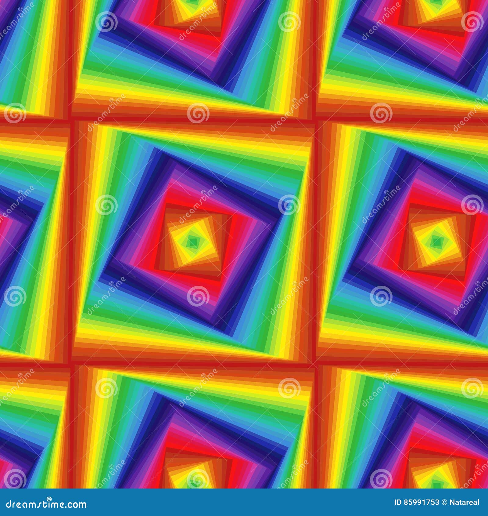 Seamless Pattern with Colourful Quadratic Forms Stock Vector ...