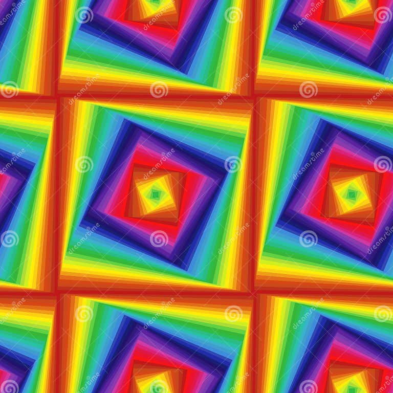 Seamless Pattern with Colourful Quadratic Forms Stock Vector ...