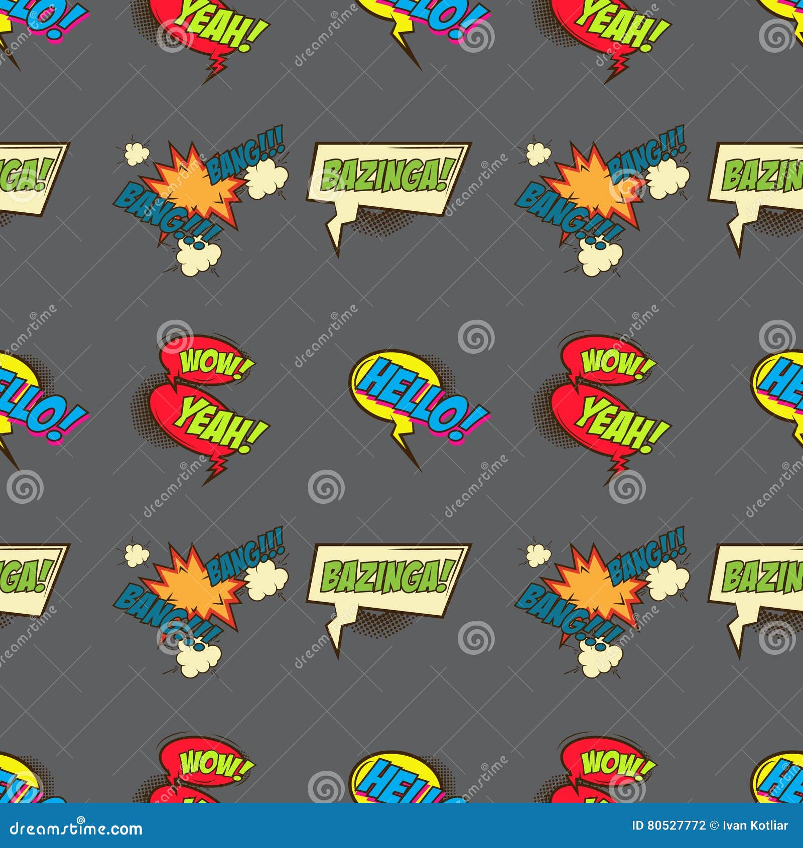 80s Background. Oops Comic Bubble Balloon Vector Illustration ...