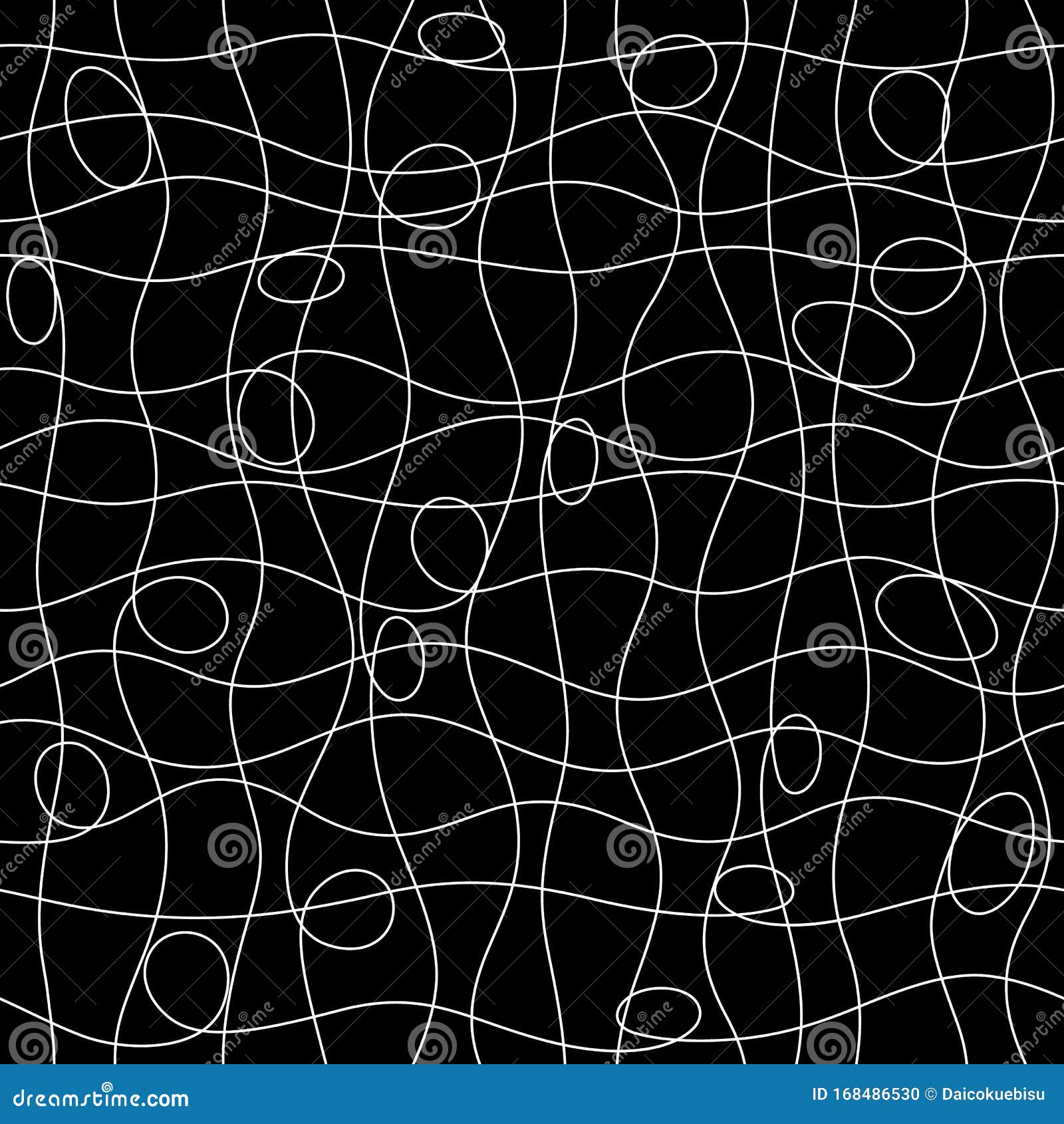 Seamless Pattern Comprised of a Beautiful Curve, Stock Vector ...