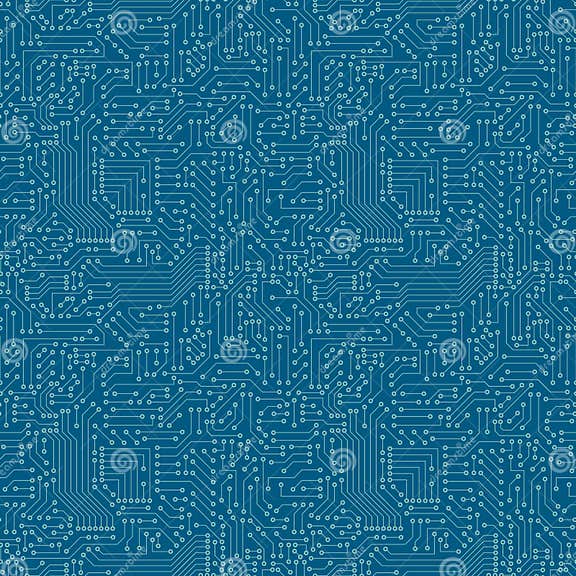 Seamless Pattern. Computer Circuit Board Stock Vector - Illustration of digital, seamless: 43532477