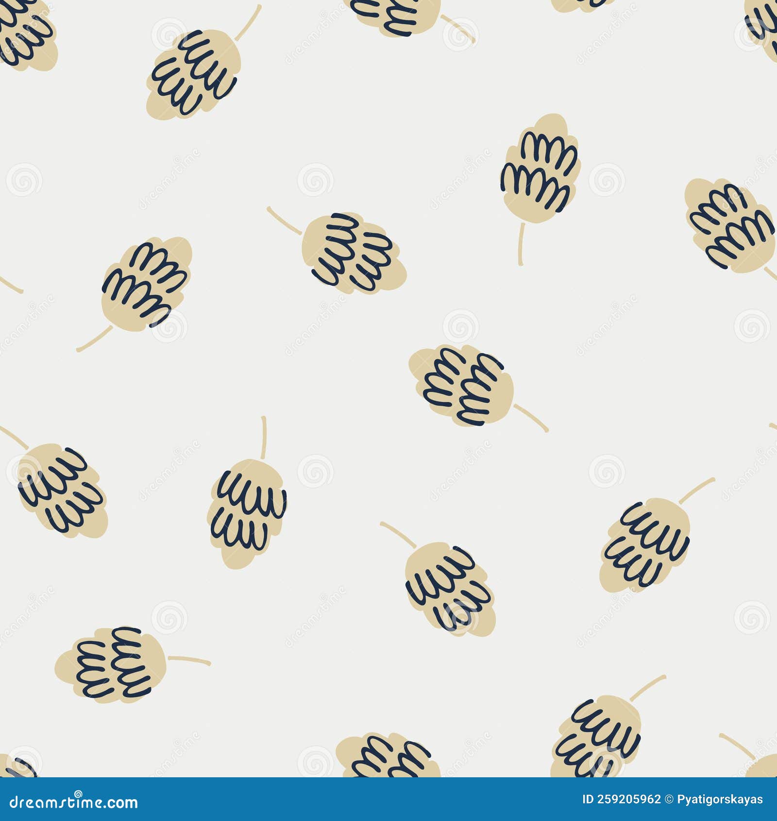 Seamless Pattern with Cones for Gift Wrap, Surface Design, for Smm ...