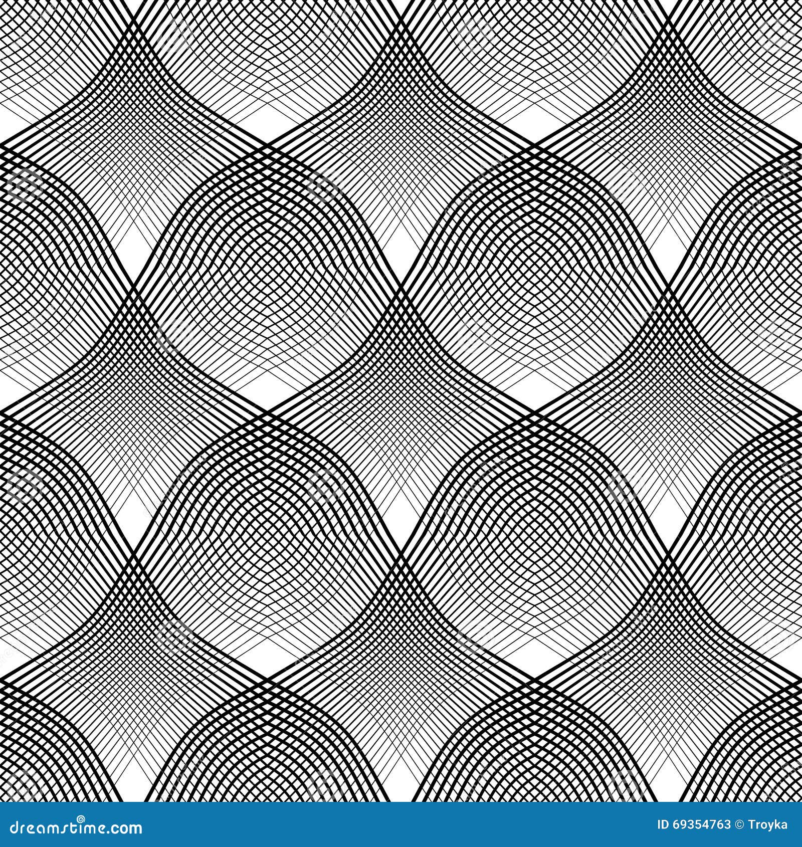 Seamless Pattern. Convex and Concave Optical Effect. Stock Vector ...