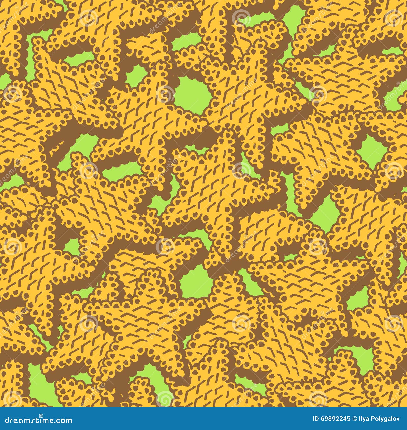 Seamless Pattern of Cookies Biscuits Stock Illustration - Illustration ...