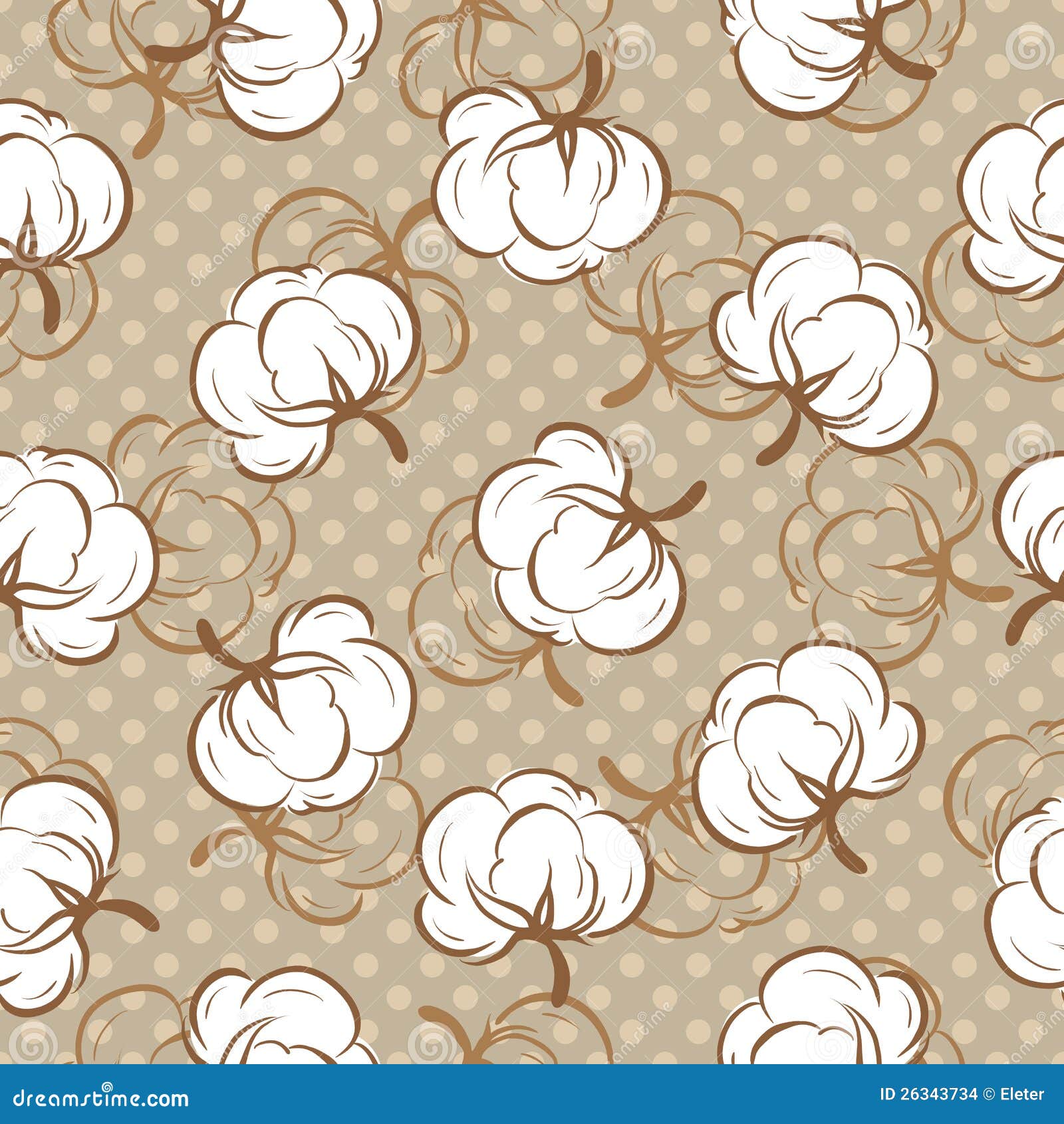 Seamless Pattern with Cotton Buds Stock Vector - Illustration of ...