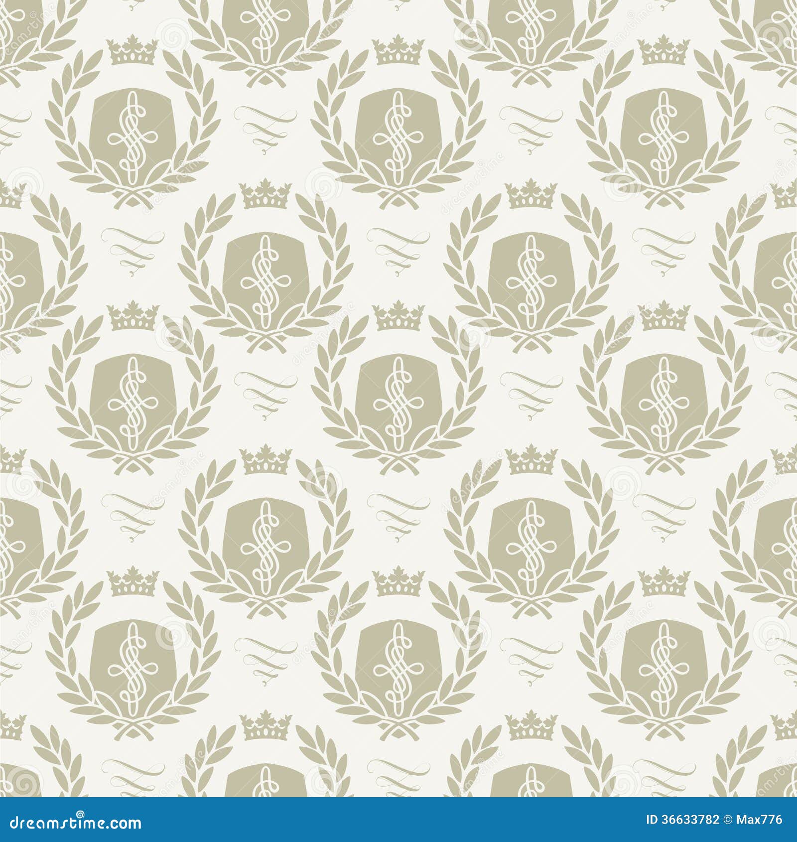 Seamless pattern crest stock vector. Illustration of design - 36633782