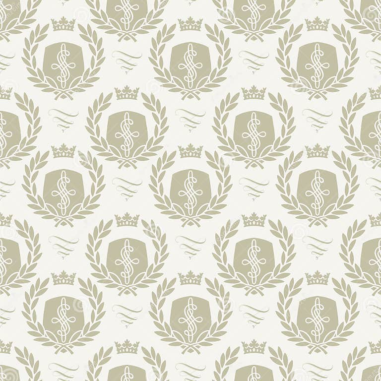 Seamless pattern crest stock vector. Illustration of design - 36633782