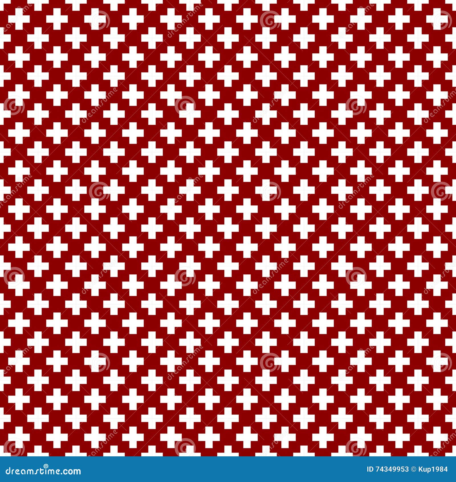 Seamless Pattern of Cross, Vector Illustration. Stock Vector ...