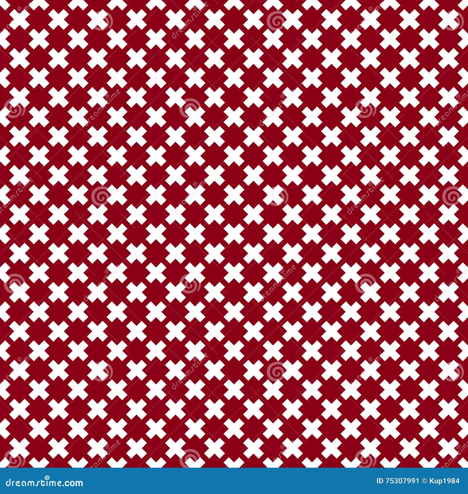 Seamless Pattern of Cross, Vector Illustration. Stock Vector ...