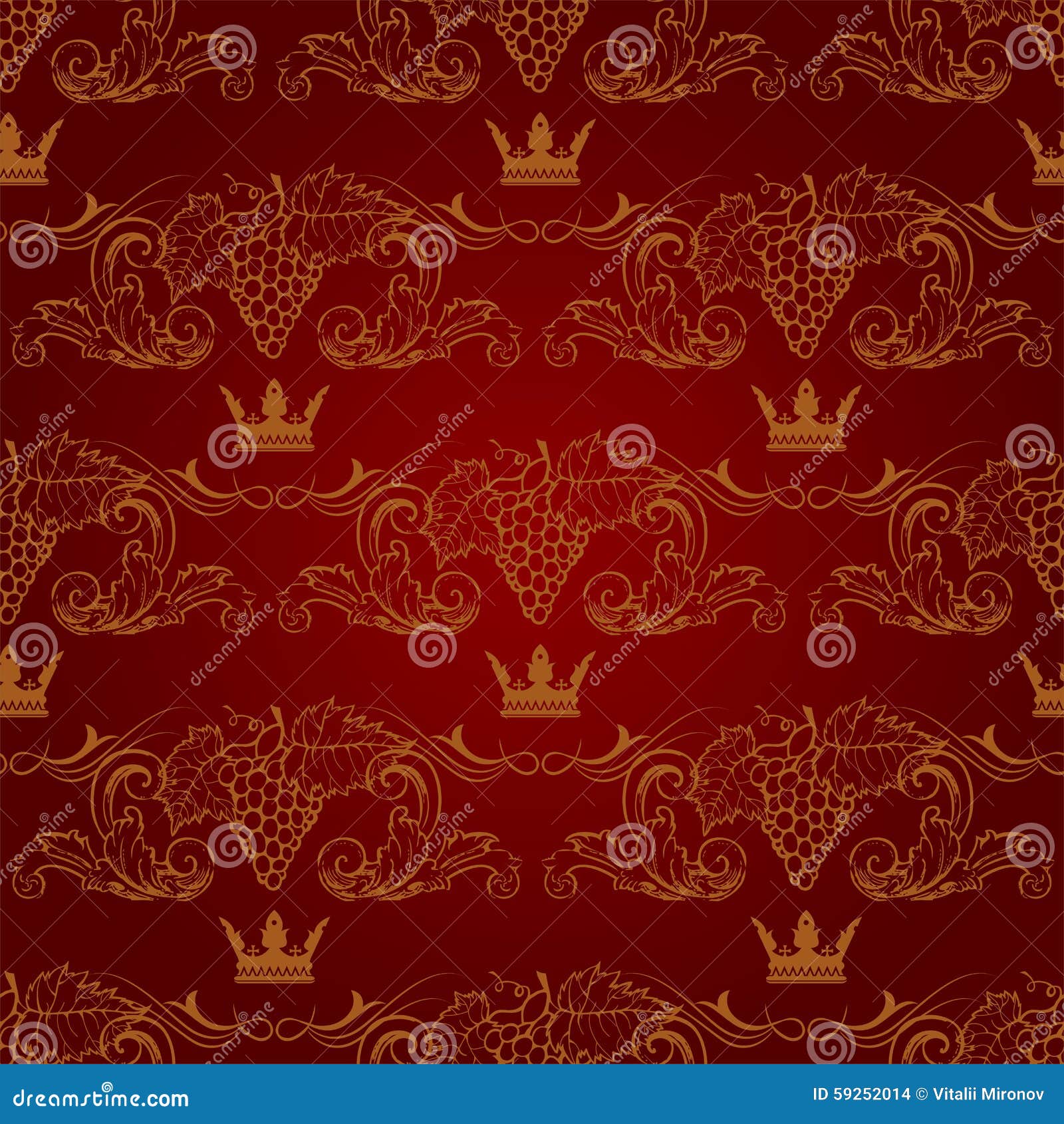 Seamless Pattern with Crowns Stock Vector - Illustration of device ...