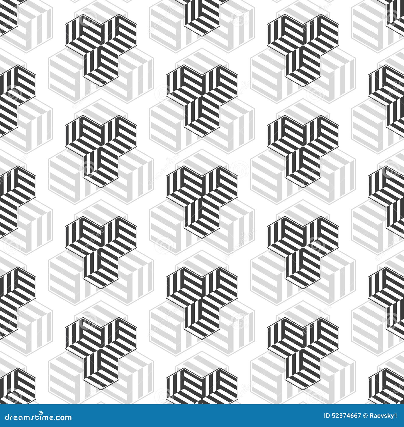 Seamless Pattern with Cubes. Repeating Modern Stock Vector ...