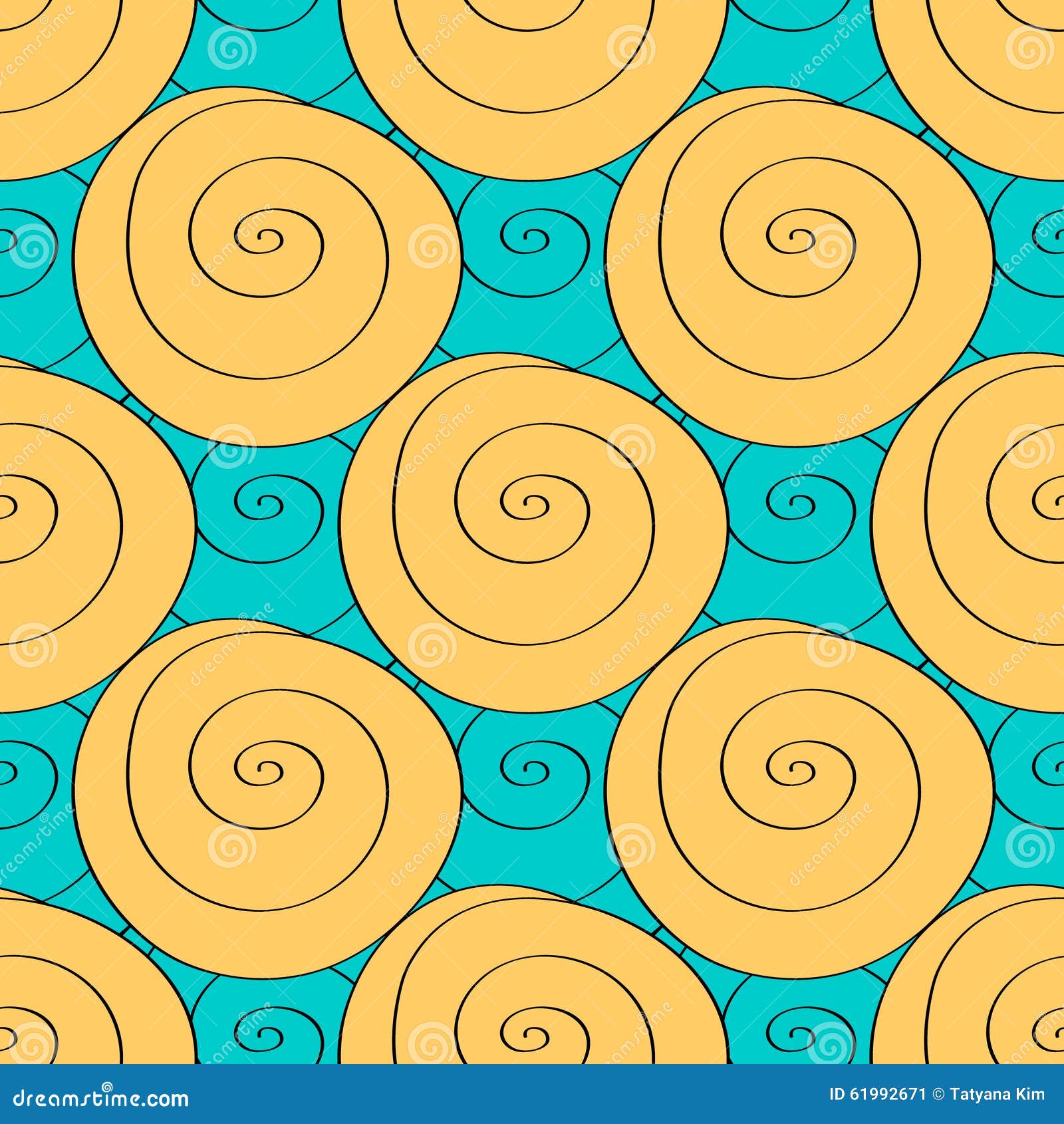 Seamless pattern of curls stock illustration. Illustration of doilies ...