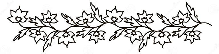 Seamless Pattern. Curly Flowers. Vector Stock Vector - Illustration of ...