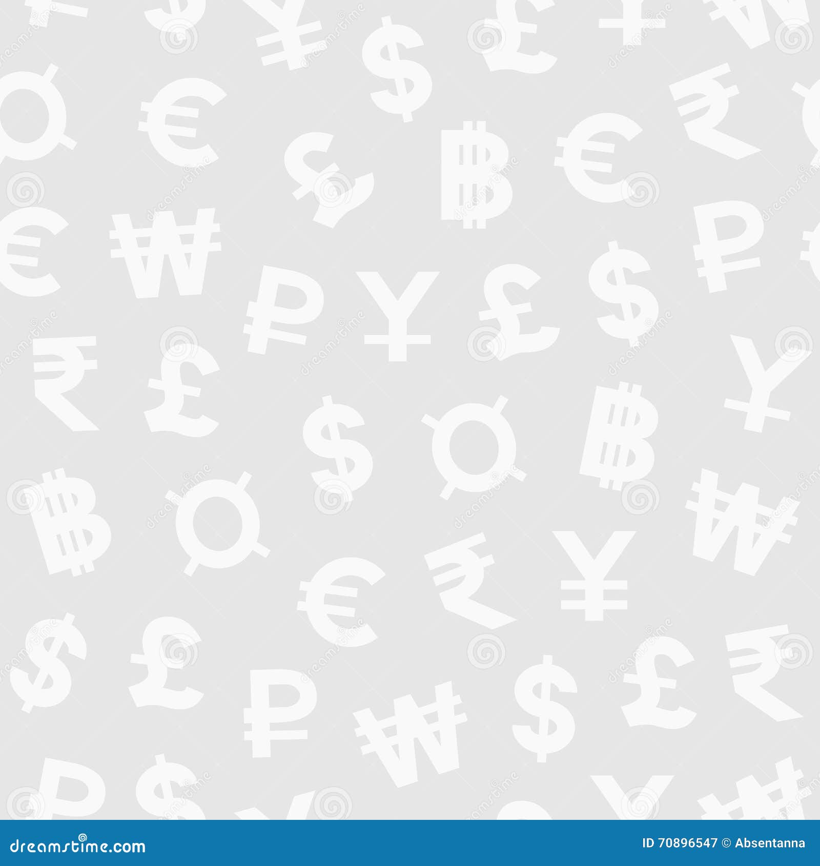Seamless Pattern with Currency Symbols Stock Vector - Illustration of ...