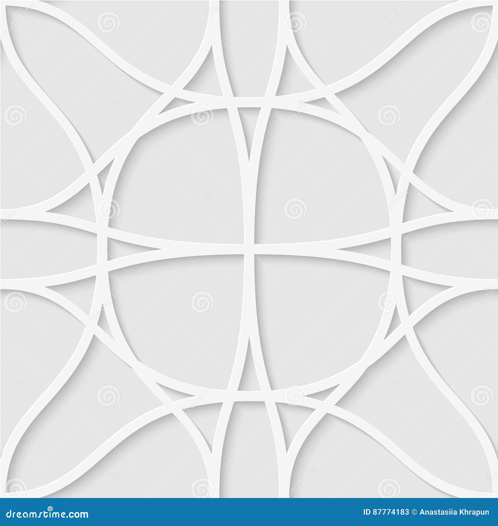 Seamless Pattern of Curve Lines. Soft Background Stock Vector ...