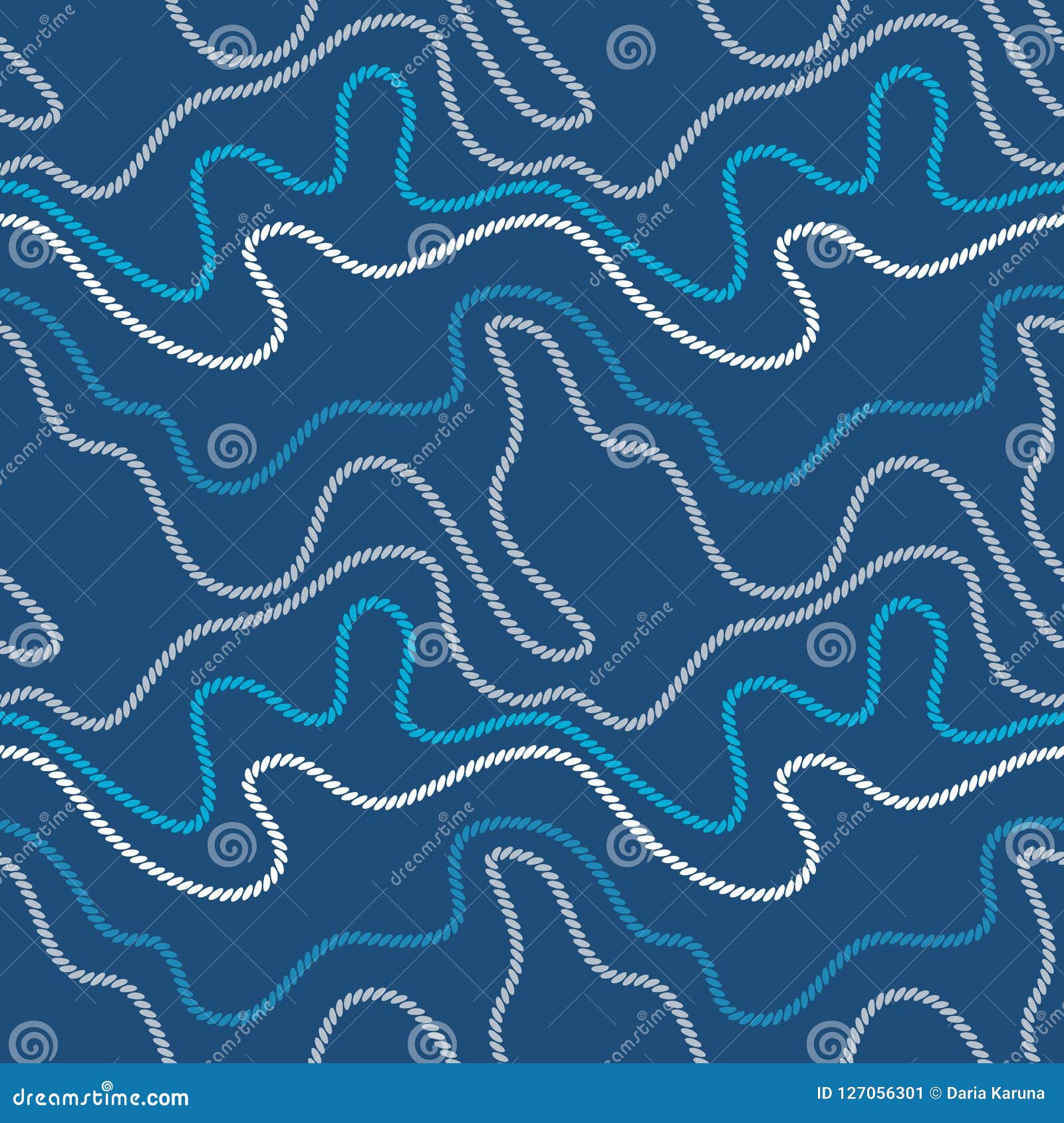 Seamless Pattern with Curved Ropes. Pattern for Fabrics and Packaging ...