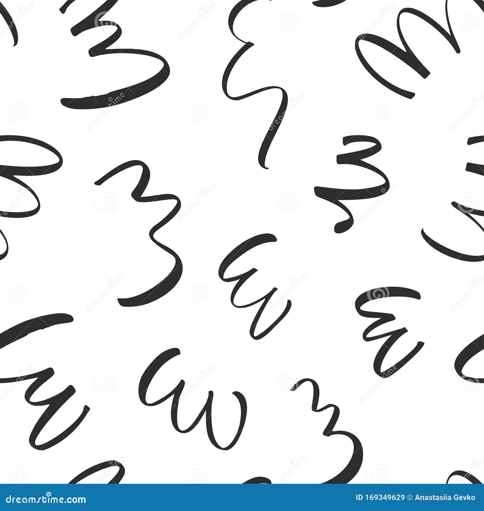 Seamless Pattern with Curves. Stock Vector - Illustration of background ...