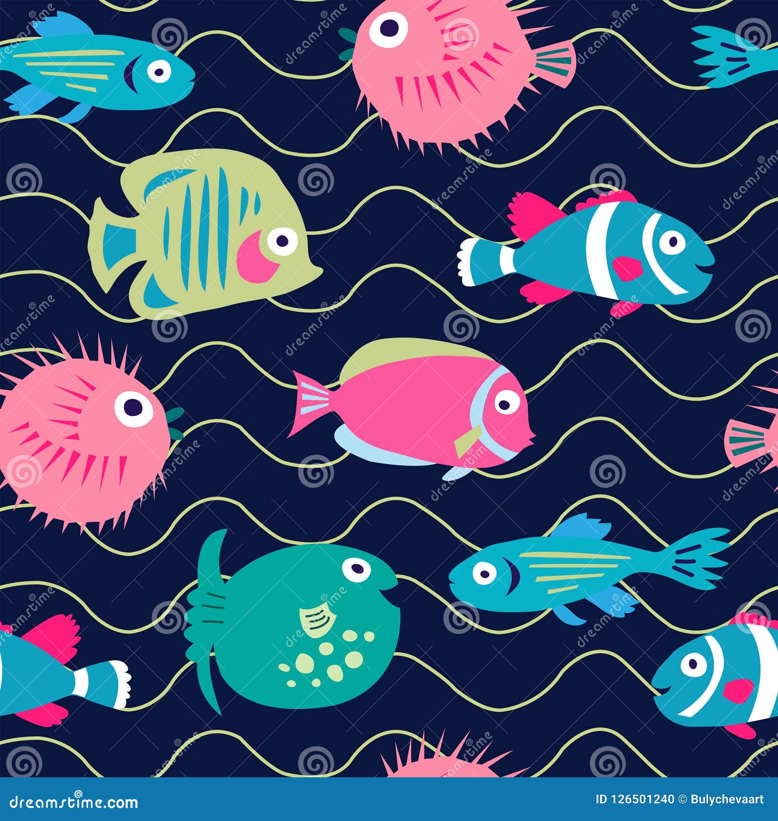 Cartoon Moonfish Vector Illustration | CartoonDealer.com #76131912