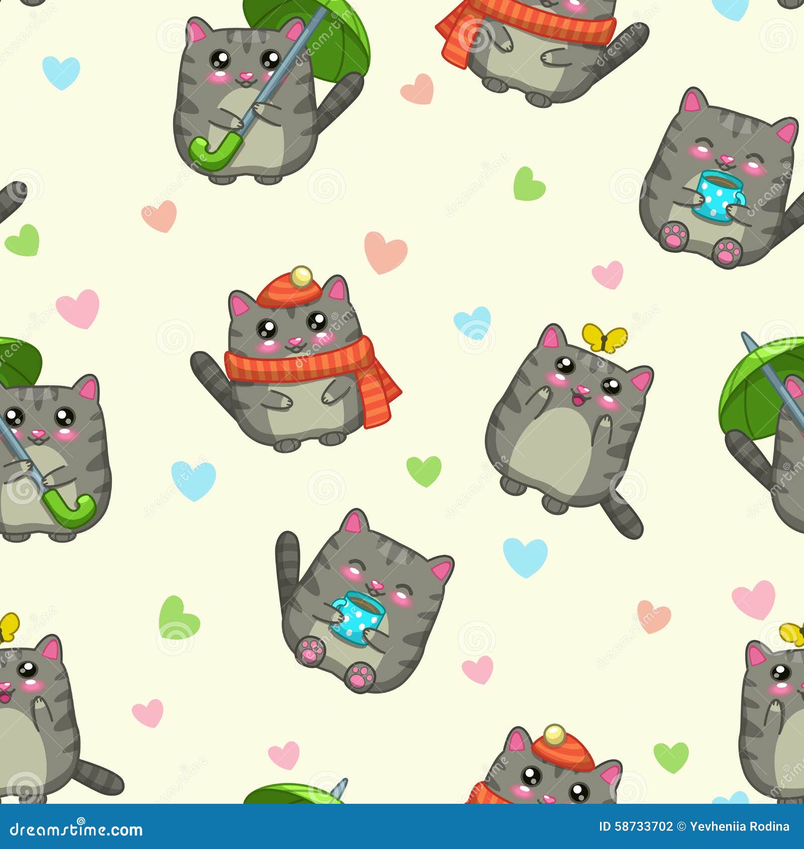 Cartoon Grey Rock Stones Texture Seamless Pattern. Granite Pebble ...