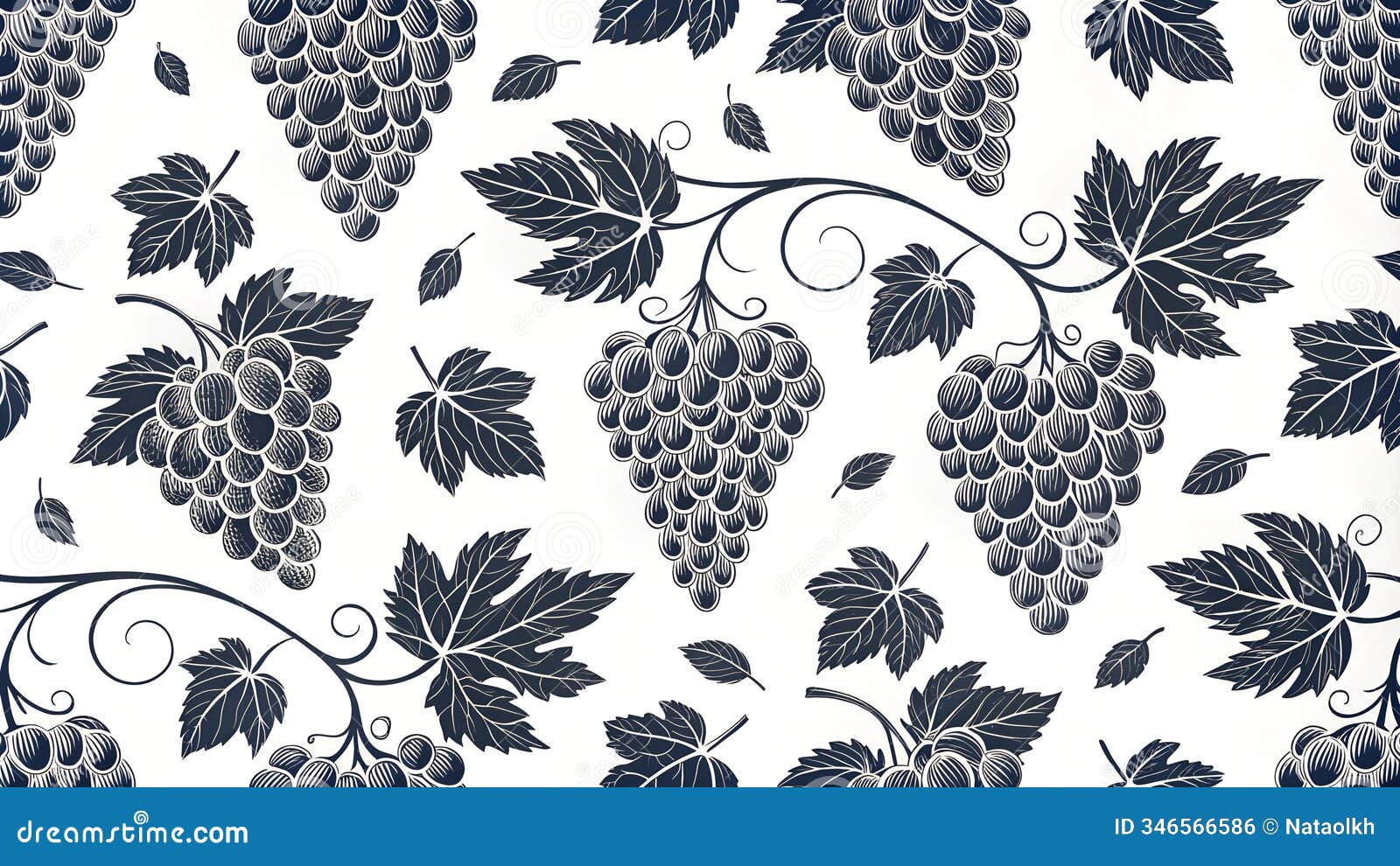 Cute Grapes Polka Dot Vector Illustration. Seamless Repeating Pattern ...
