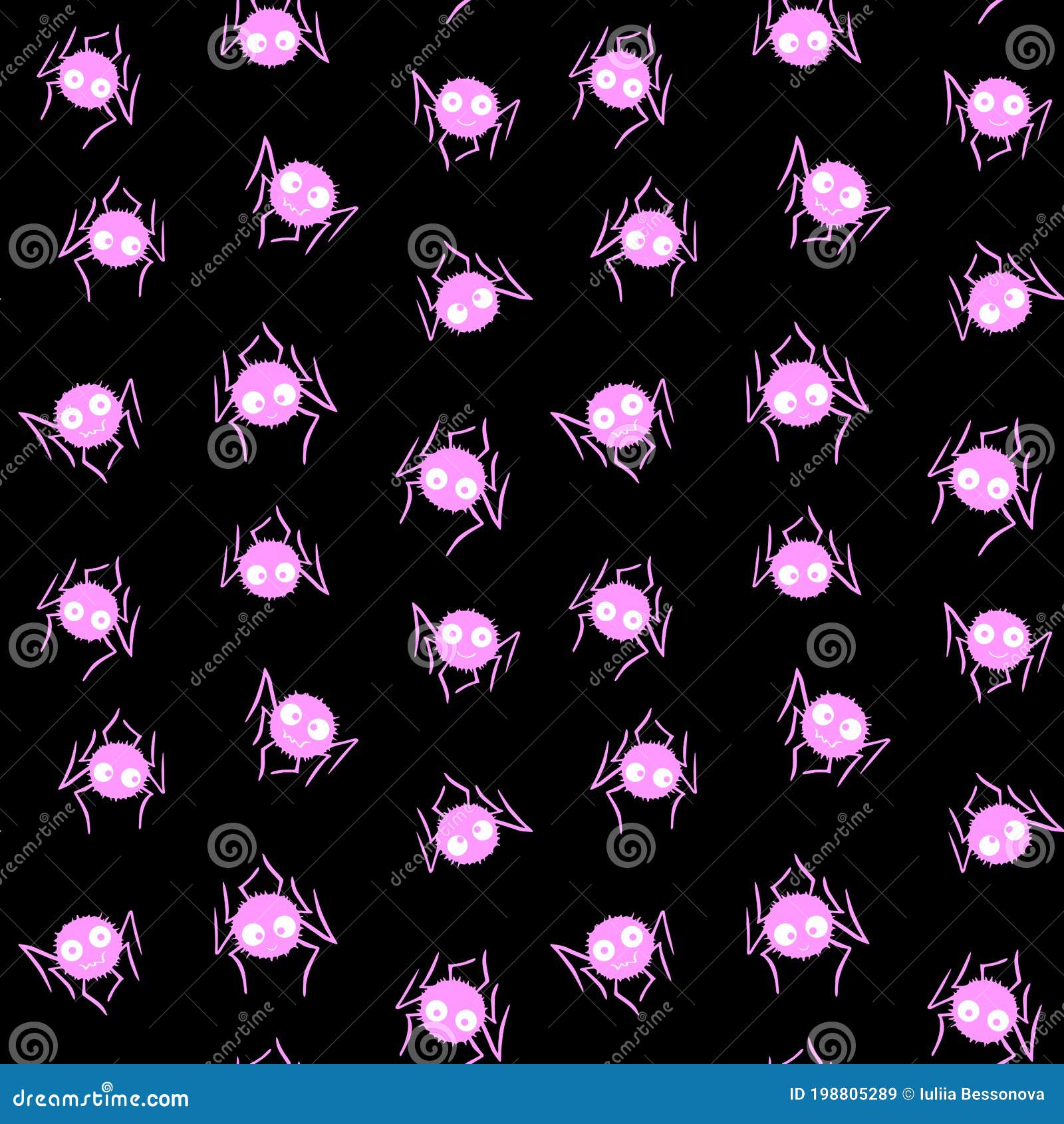 Pink Spiders Cartoon Vector | CartoonDealer.com #15841713