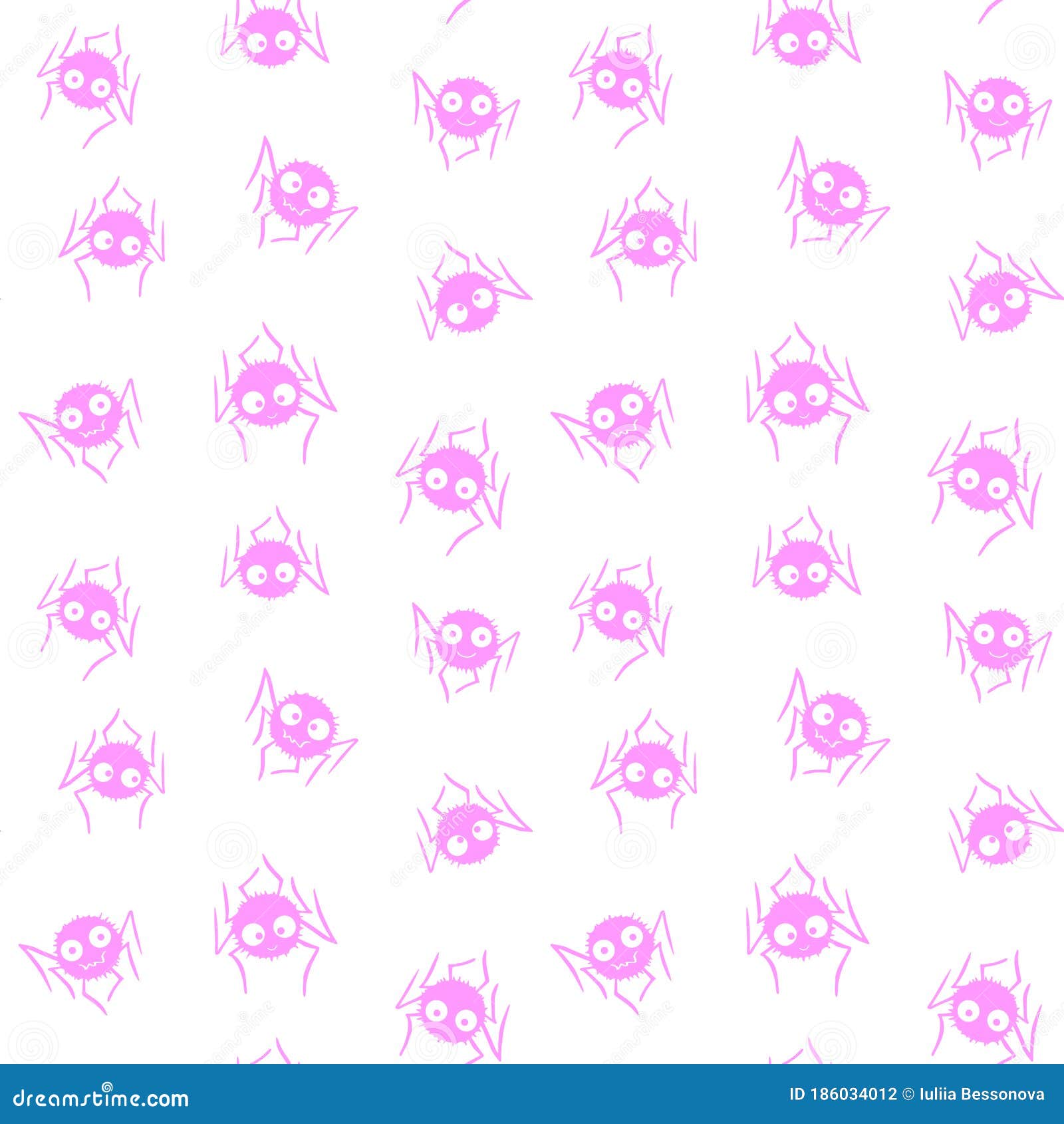 Pink Spiders Cartoon Vector | CartoonDealer.com #15841713