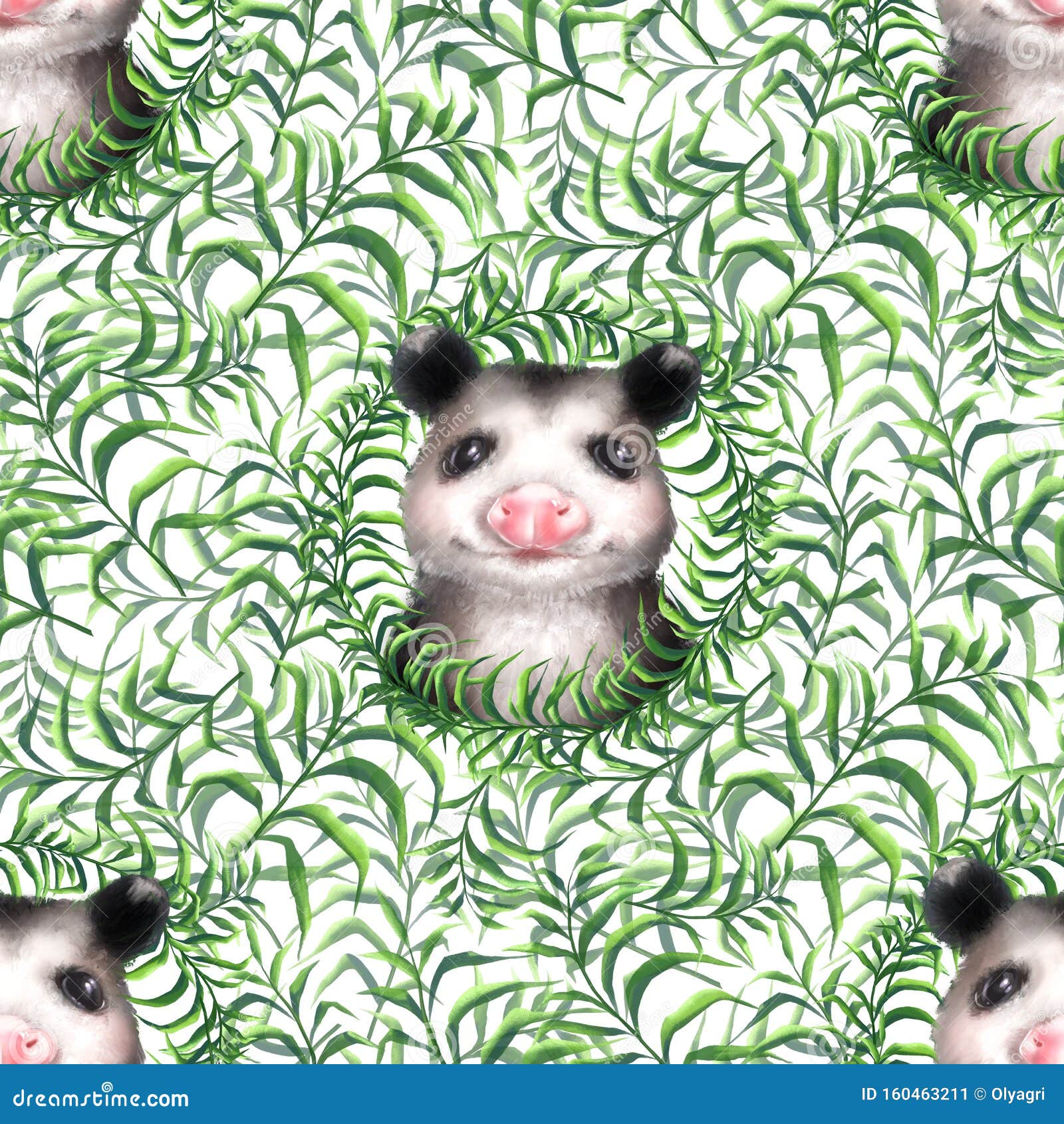 Opossums Stock Illustrations – 19 Opossums Stock Illustrations, Vectors ...