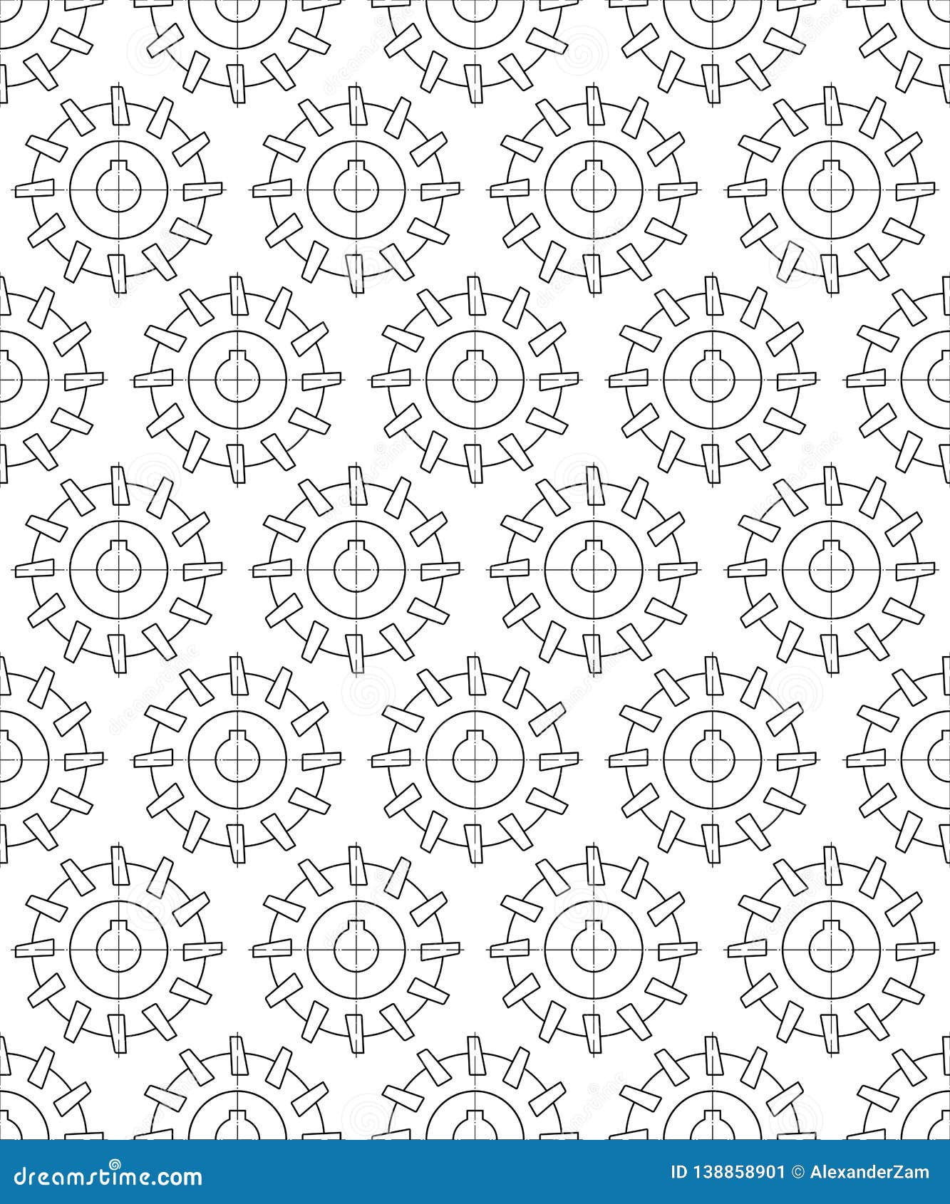 Contour Milling Cutter Pattern Stock Vector - Illustration of metal ...