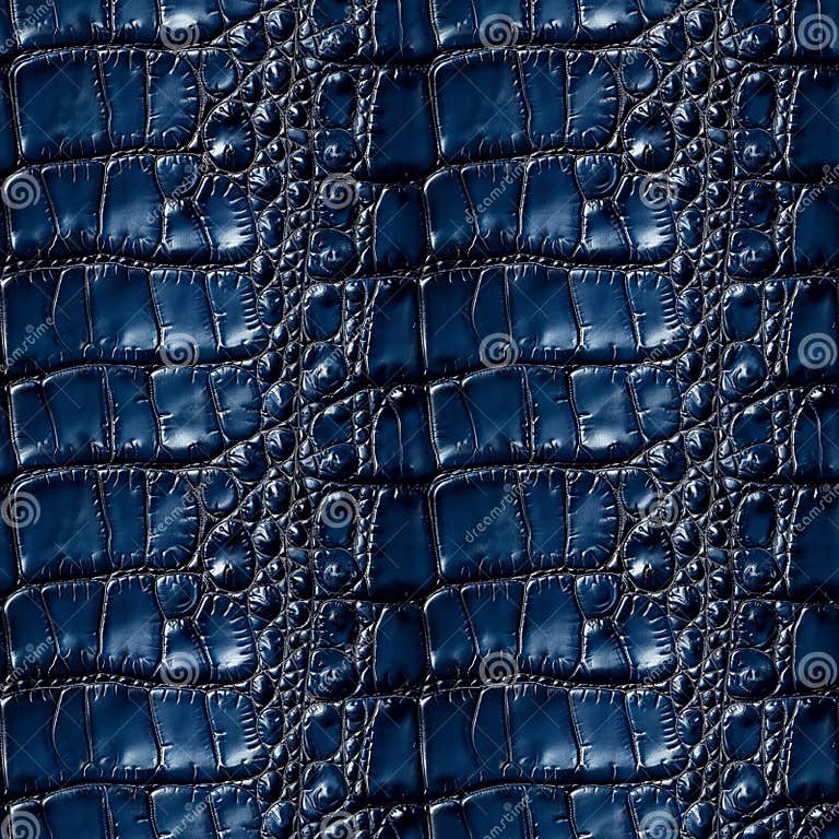 Seamless Pattern with Dark Blue Crocodile Leather Texture. Stock ...