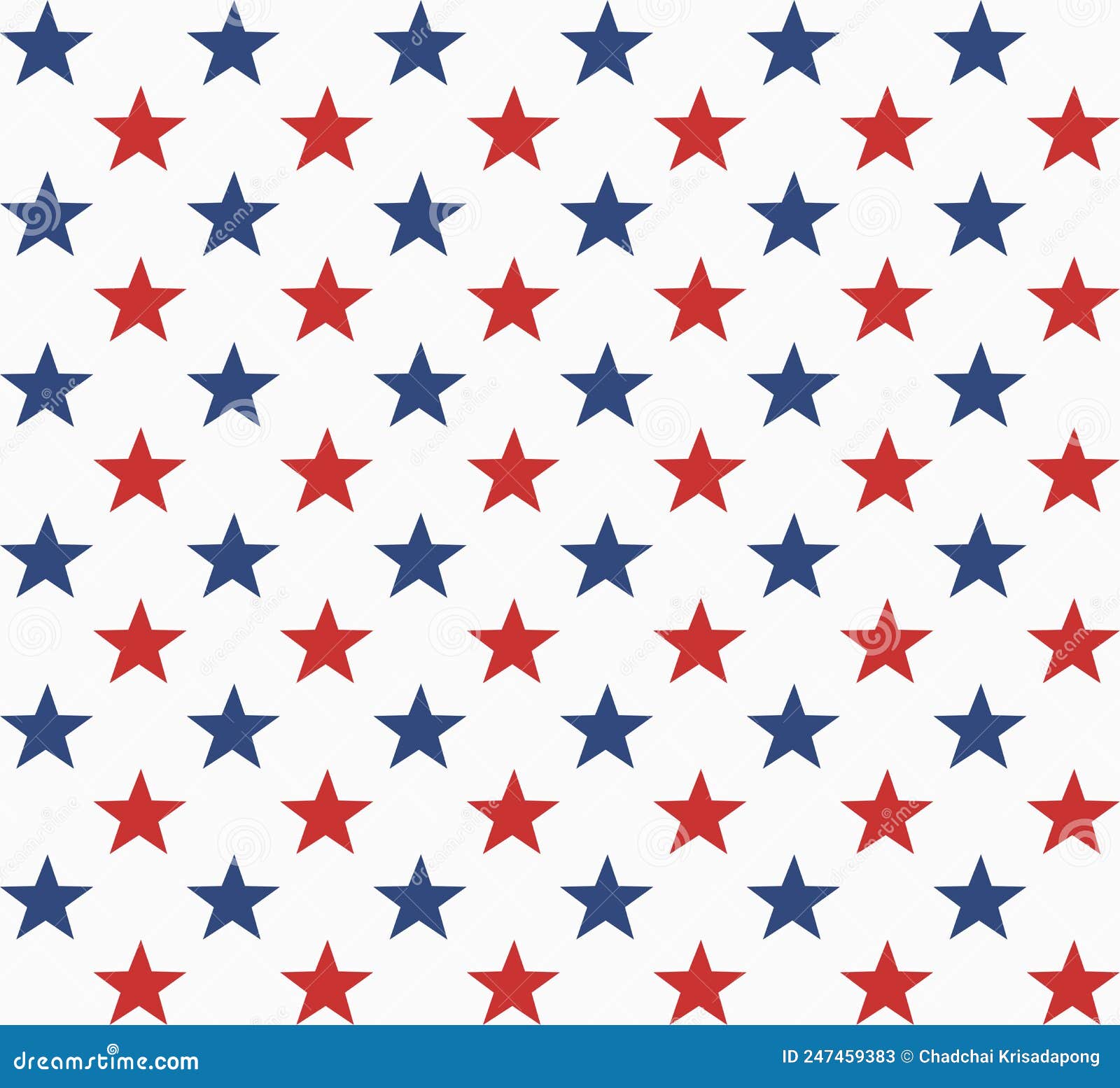 Seamless Pattern. Dark Blue and Red Star Pattern on Light Blue ...