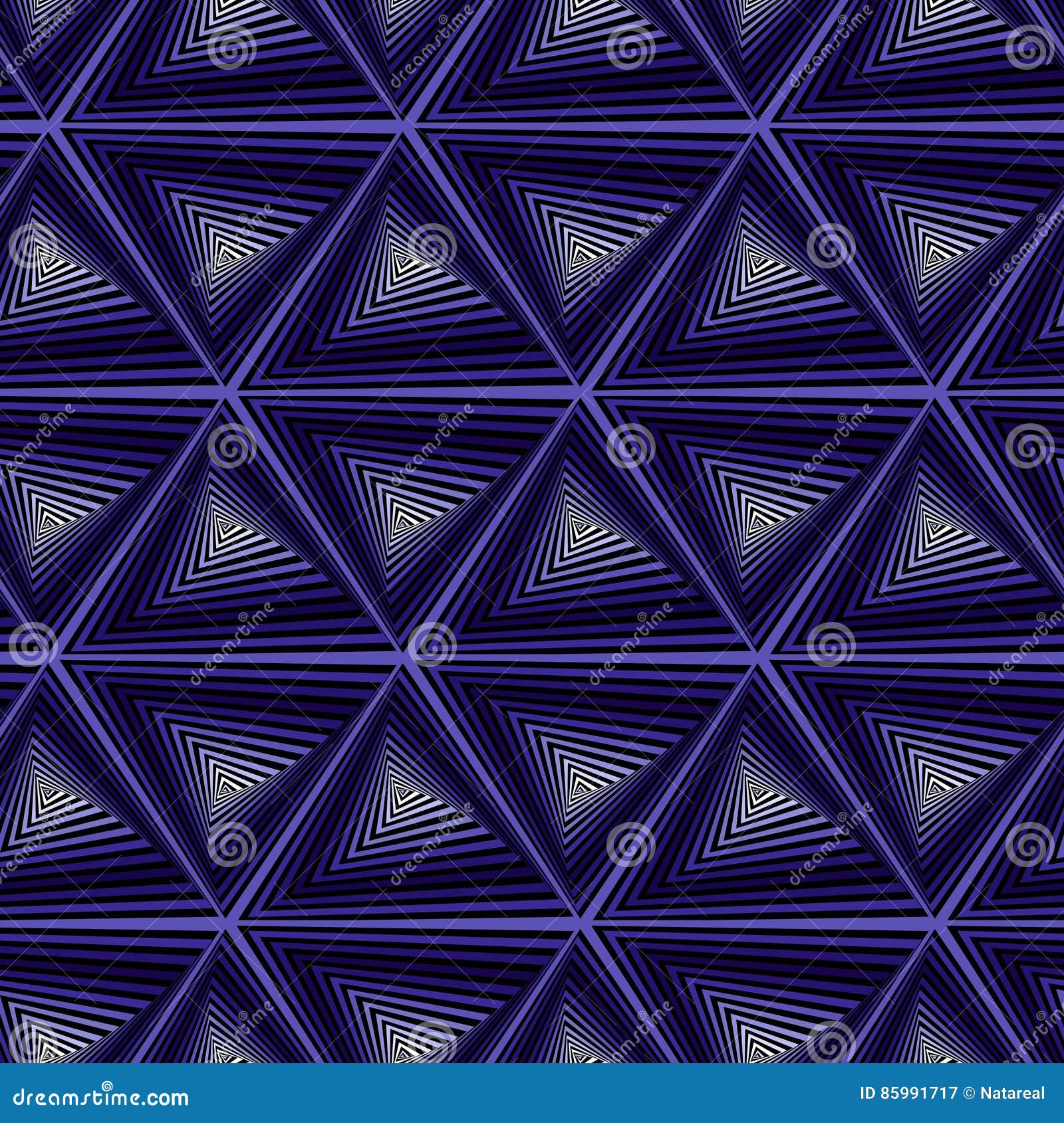 Seamless Pattern with Dark Blue Triangle Shapes Stock Vector ...