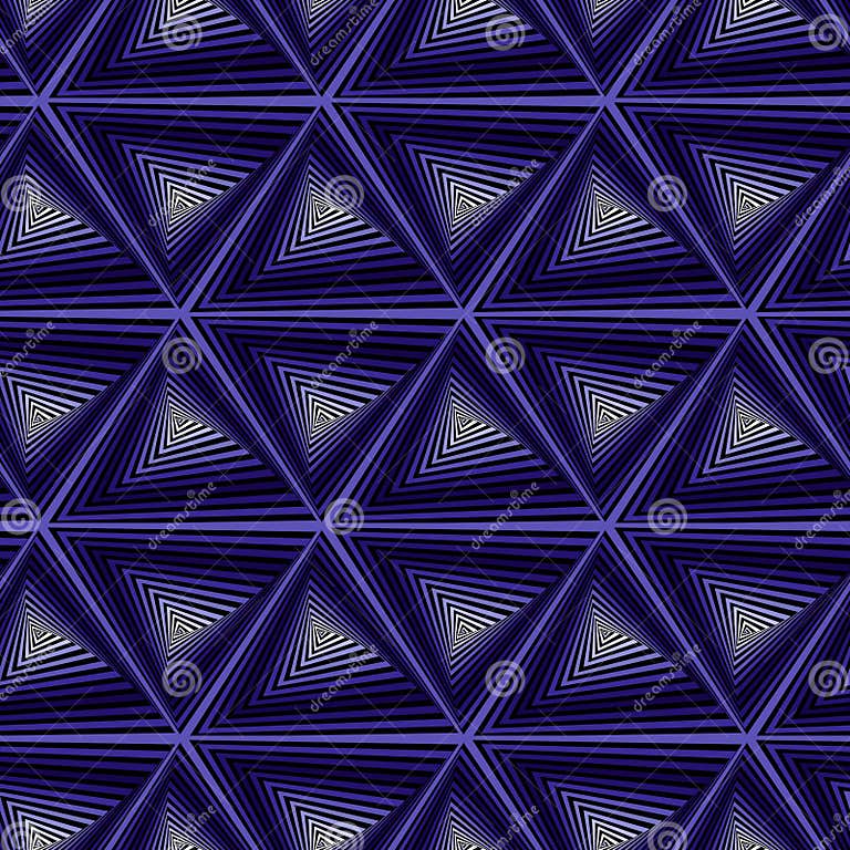 Seamless Pattern with Dark Blue Triangle Shapes Stock Vector ...