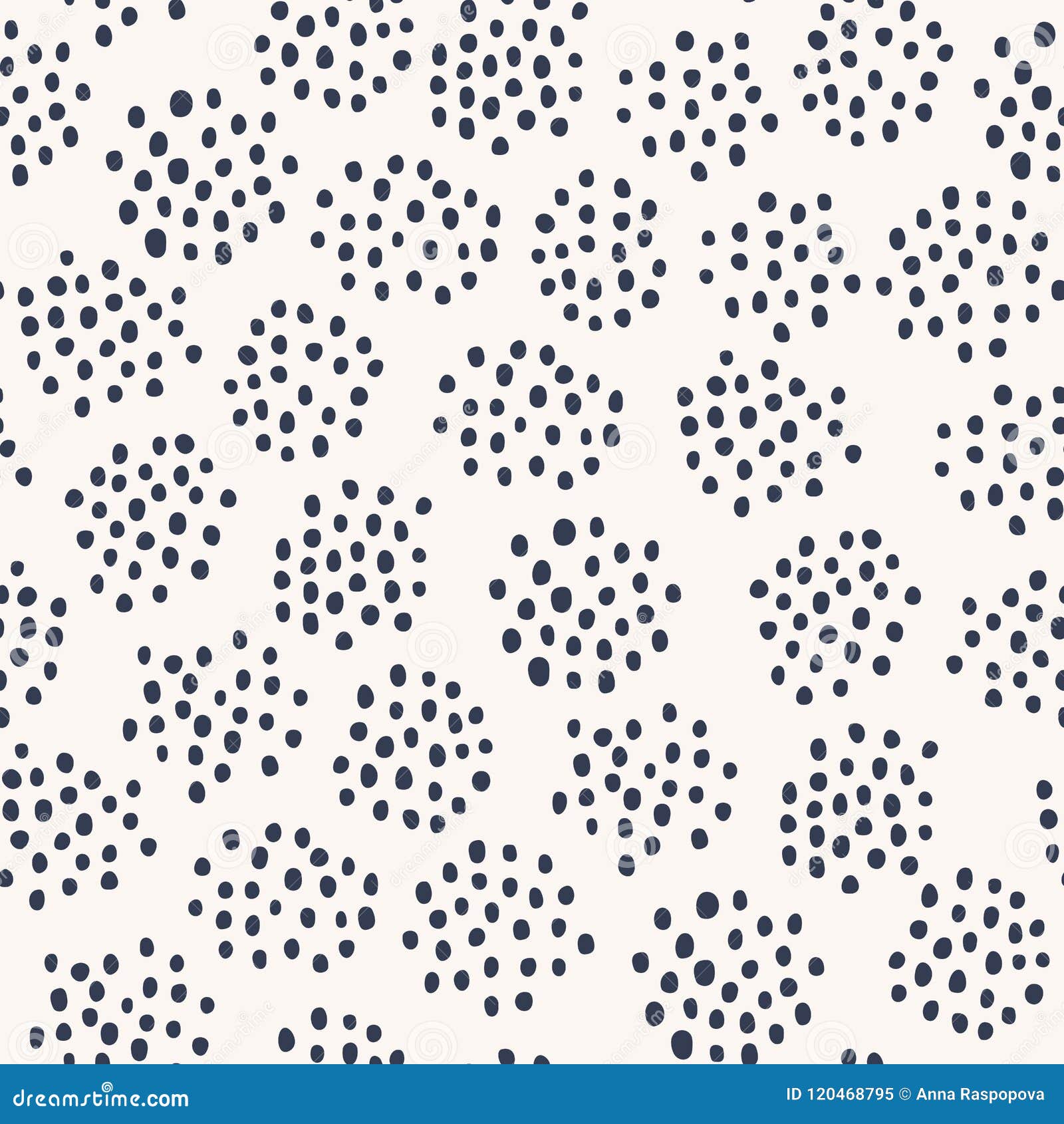 Seamless Pattern with Abstract Dots Ornament Stock Vector ...