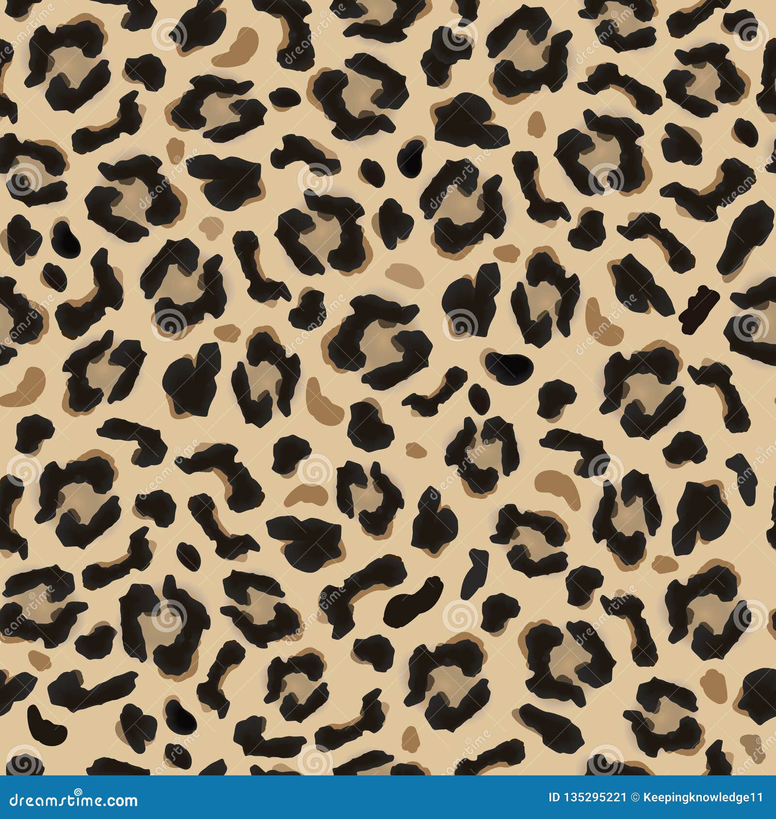 Seamless Pattern of Dark and Light Brown Spots Imitating the Skin of a ...