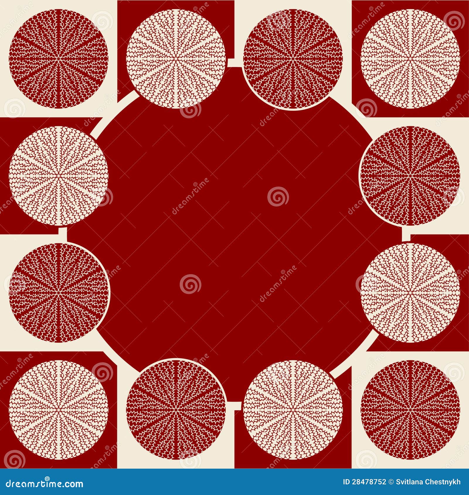 Seamless Pattern In Dark Red Colors Stock Vector - Illustration of ...