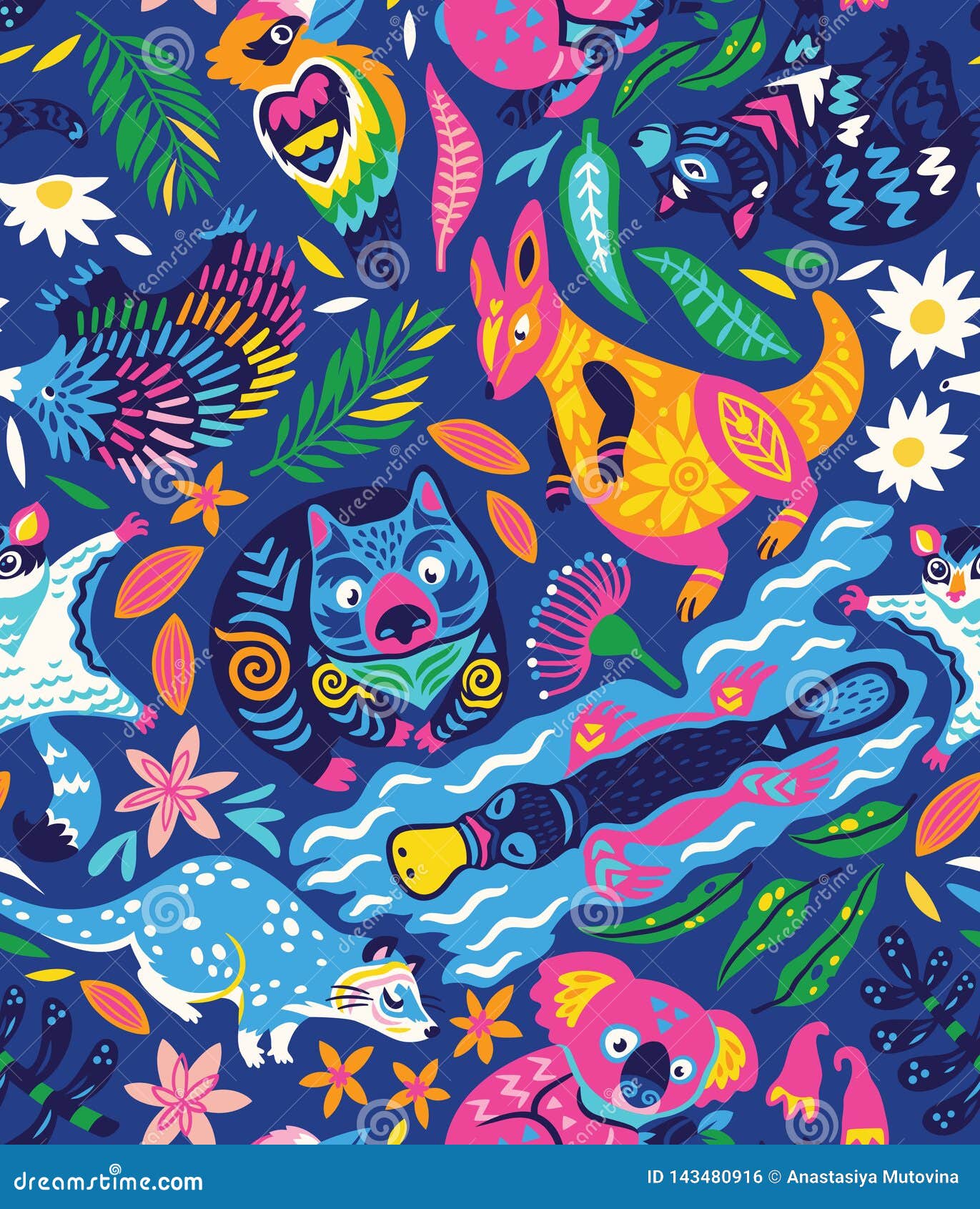 Australia Seamless Pattern. Australian Traditional Symbols And Objects ... Australia Seamless Pattern. Australian Traditional Symbols And Objects ...