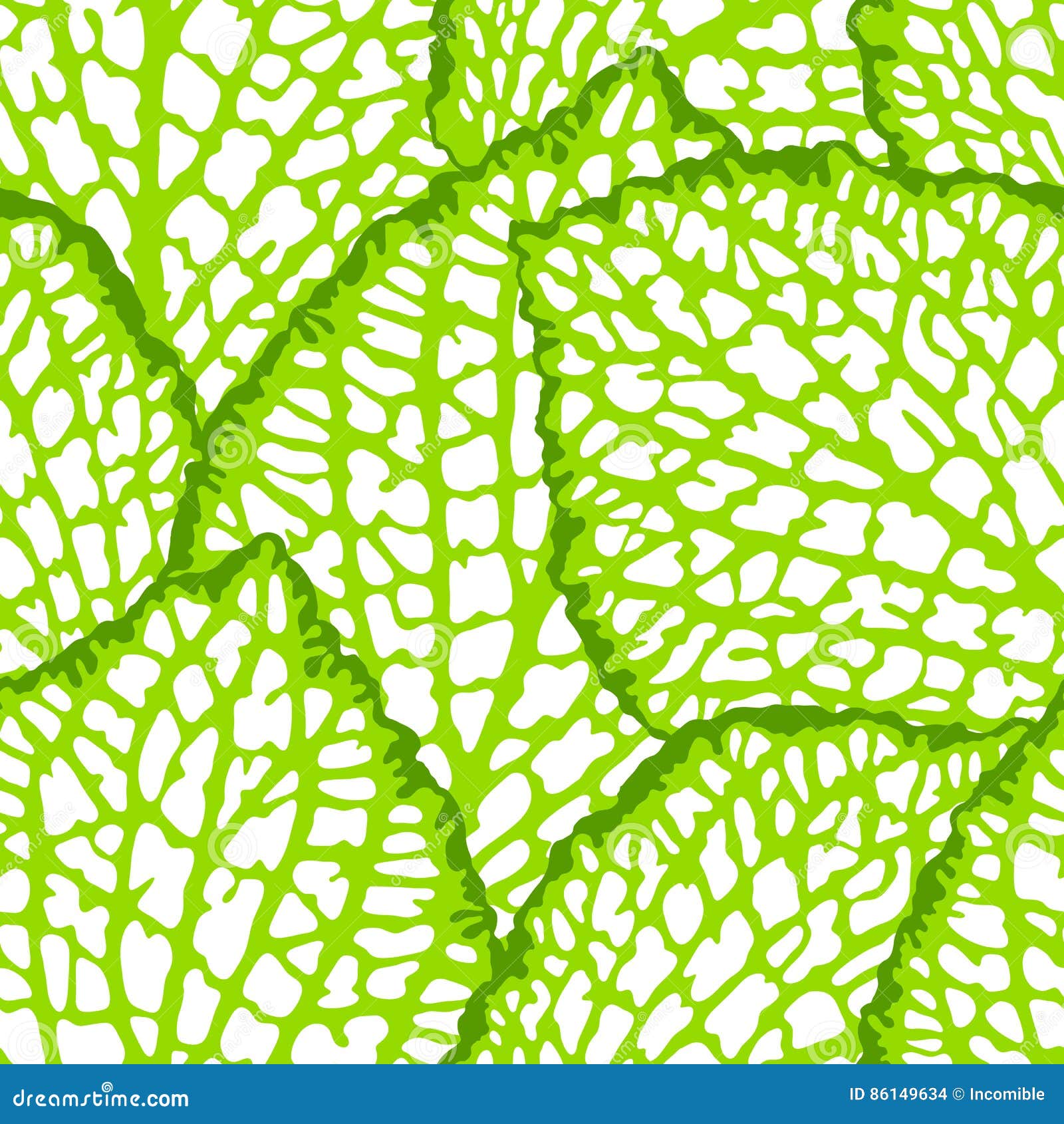 Seamless Pattern with Decorative Leaves. Natural Detailed Illustration ...