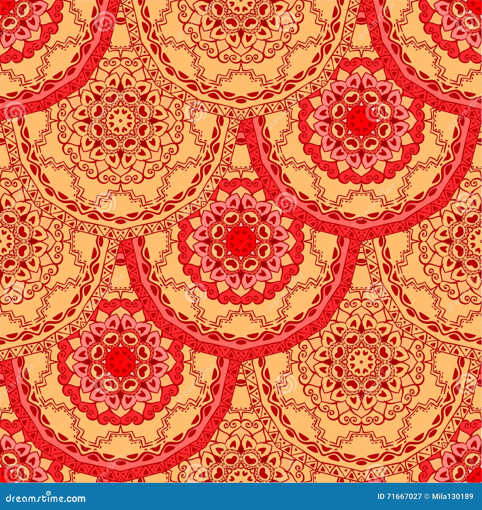 Seamless Pattern. Decorative Pattern in Beautiful Colors. Vector ...