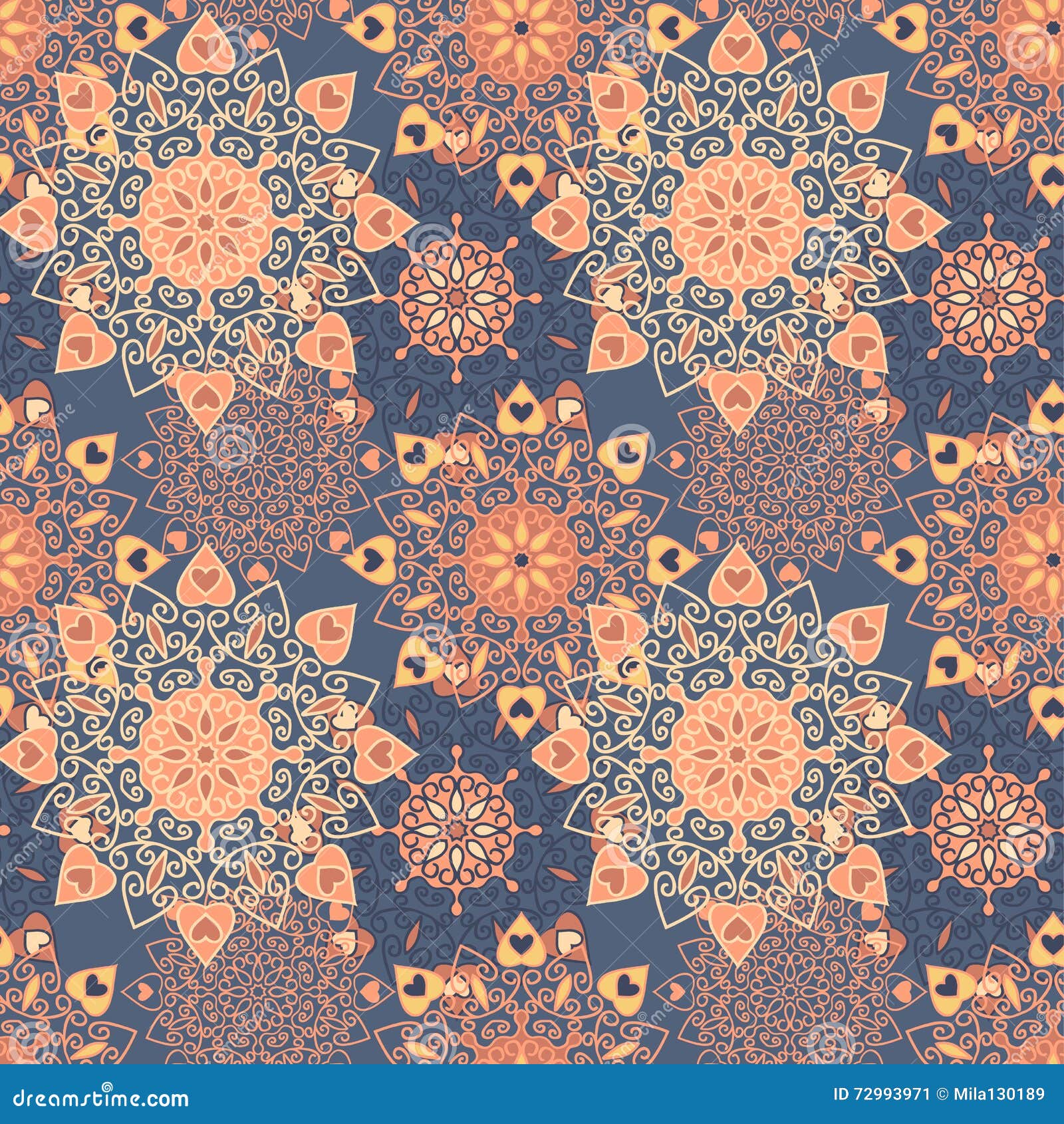 Seamless Pattern. Decorative Pattern in Beautiful Colors. Vector ...
