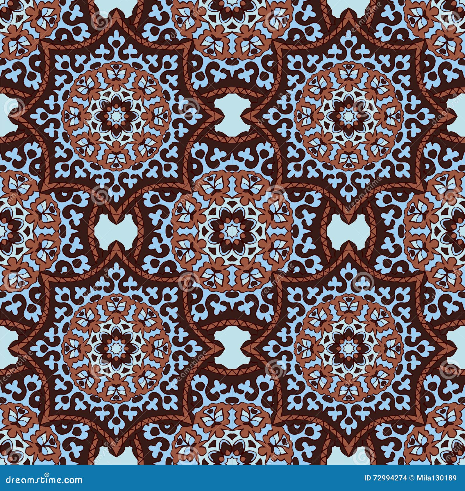 Seamless Pattern. Decorative Pattern in Beautiful Colors. Vector ...
