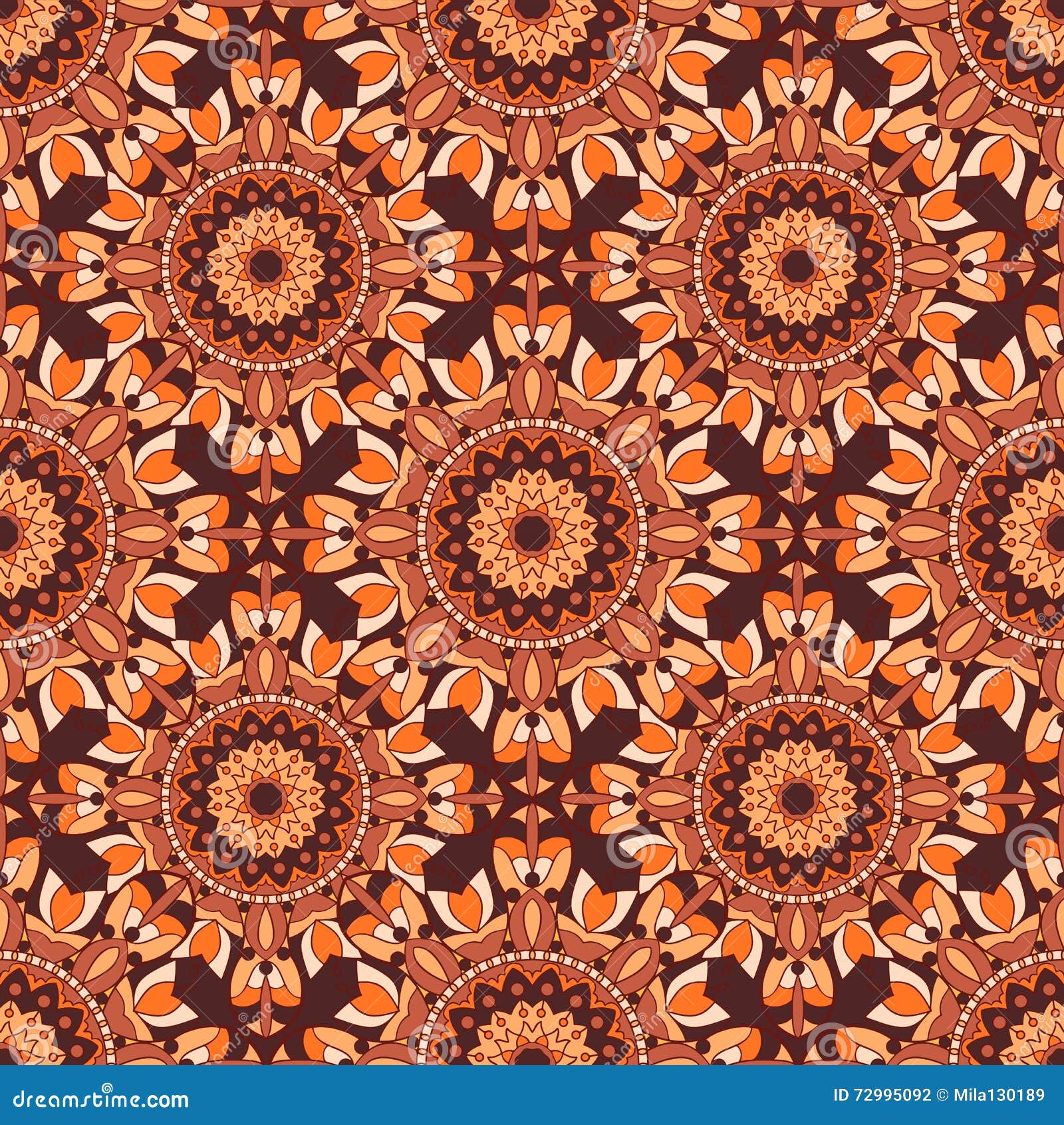 Seamless Pattern. Decorative Pattern in Beautiful Colors. Vector ...