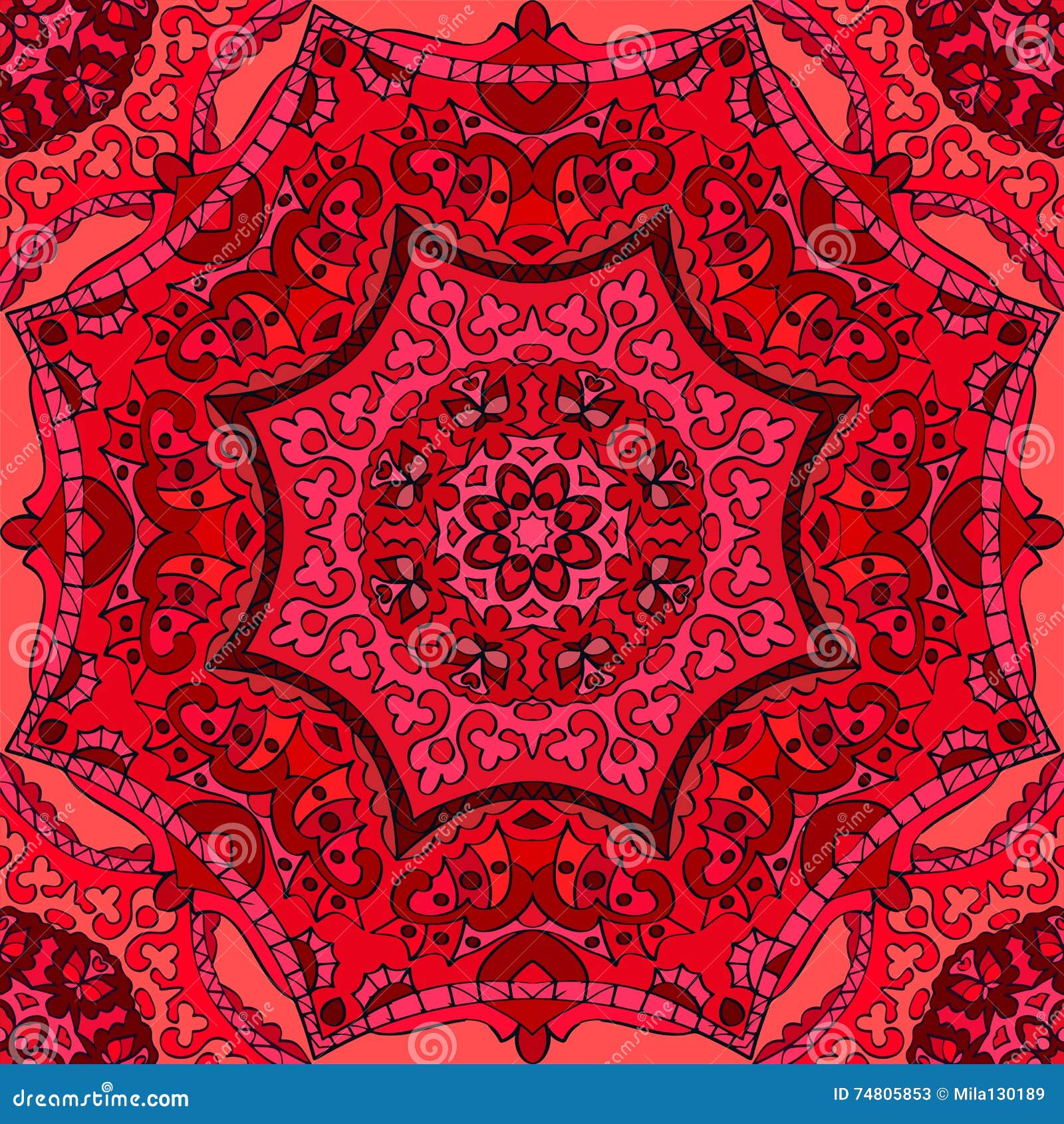 Seamless Pattern. Decorative Pattern in Beautiful Colors. Vector ...