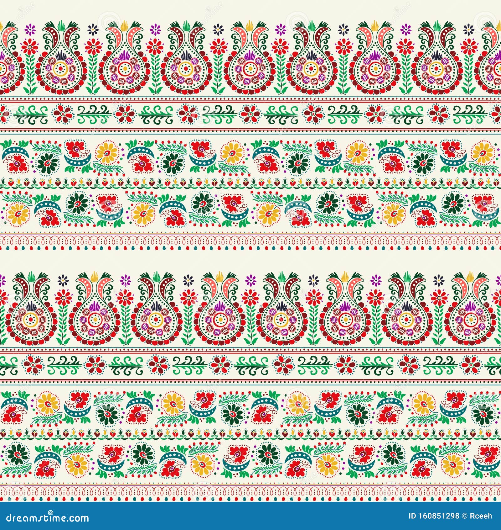 Hungarian Embroidery Pattern 11 Stock Vector - Illustration of ethnic ...