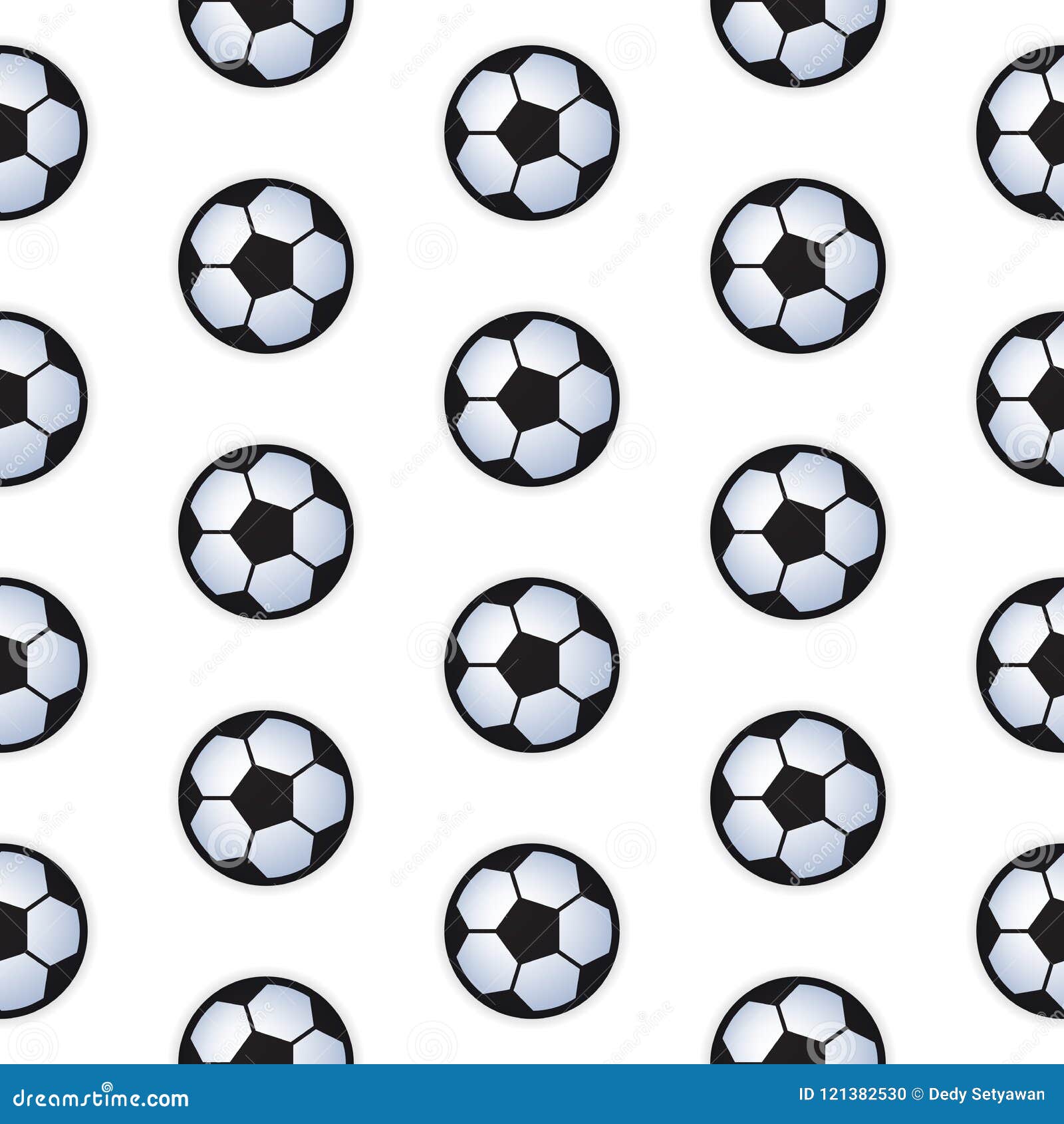 Seamless Pattern Design of Soccer Stock Vector - Illustration of icon ...