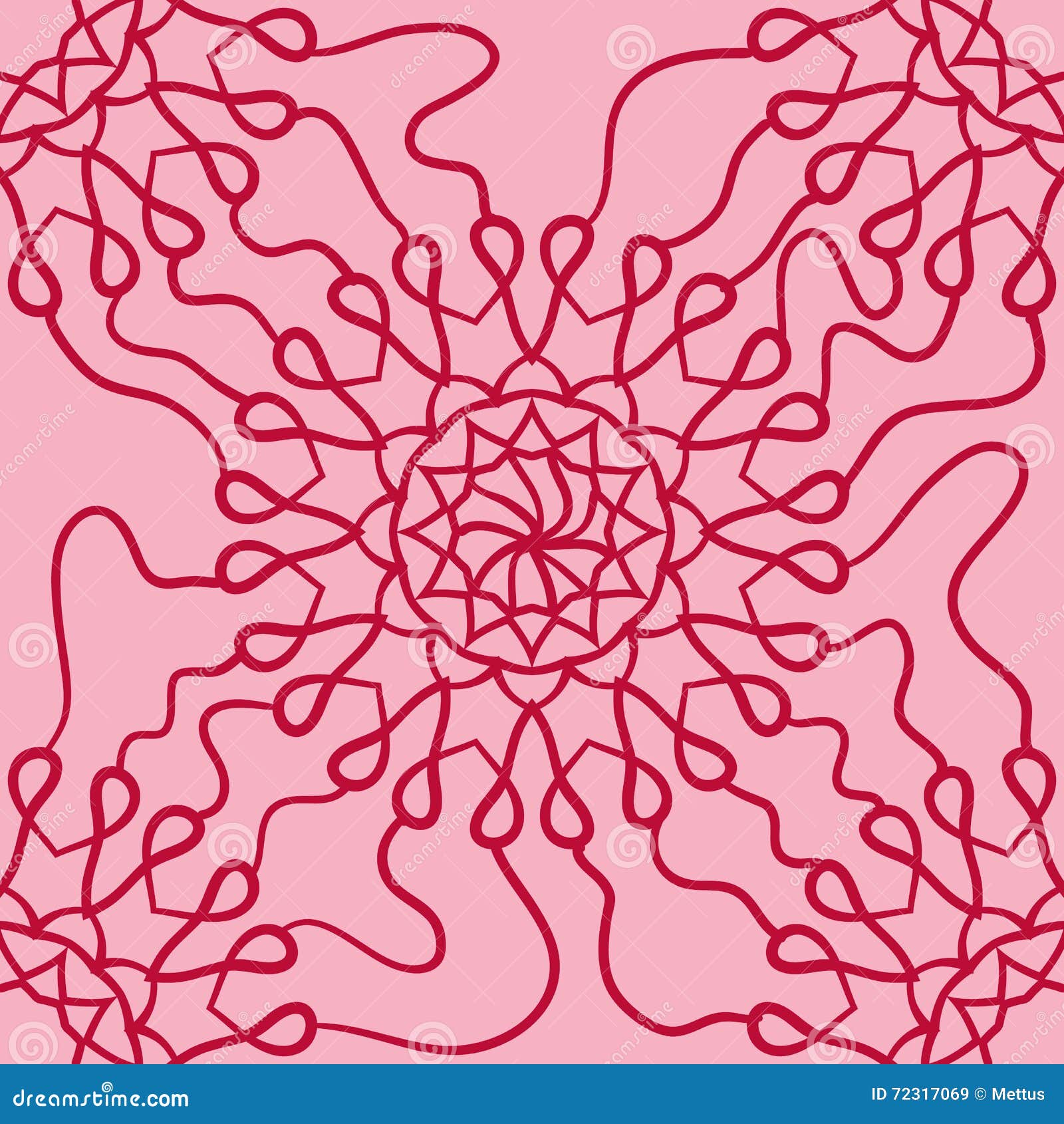 Seamless Pattern for Design. Vector Illustration in Pink Color Stock ...