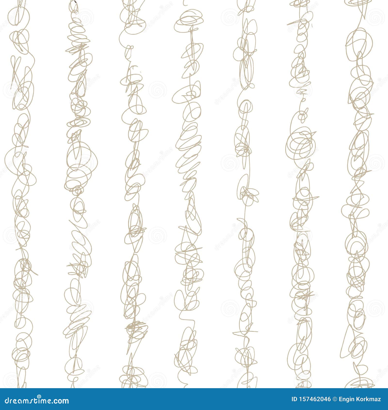 Seamless Pattern Design with Wavy Ink Marks Stock Vector - Illustration ...